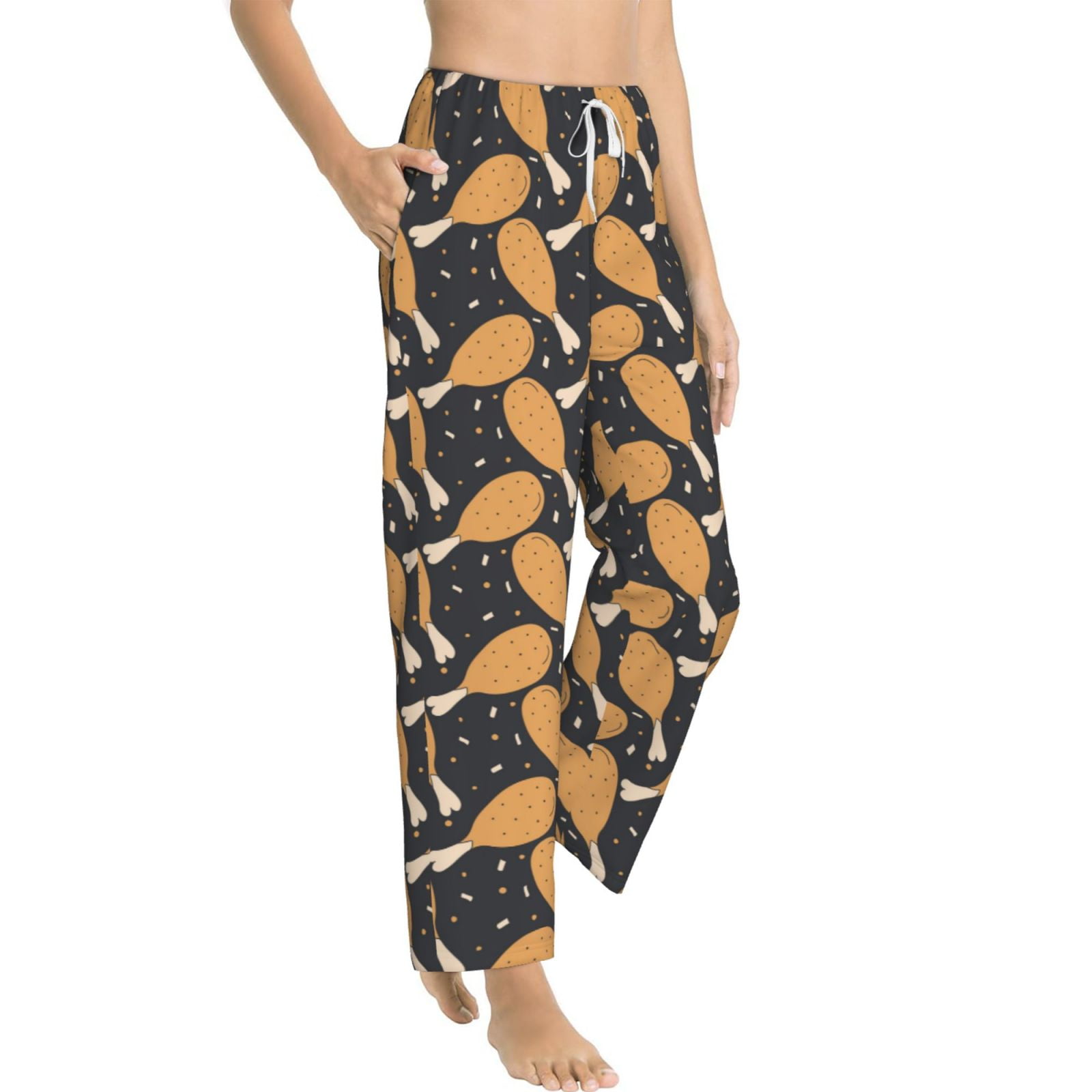 Fotbe Chicken Legs Women's Pajama Pants,Sleepwear Pants,Pj Bottoms ...