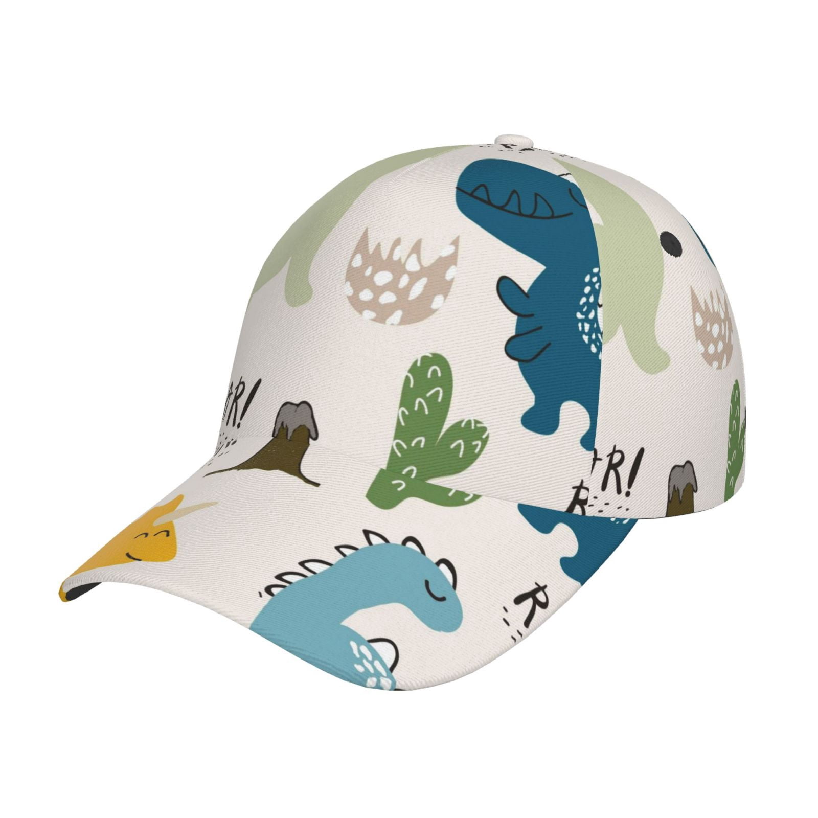 Fotbe Childish Dinosaur Baseball Cap, Childish Dinosaur Print Dad Hat ...