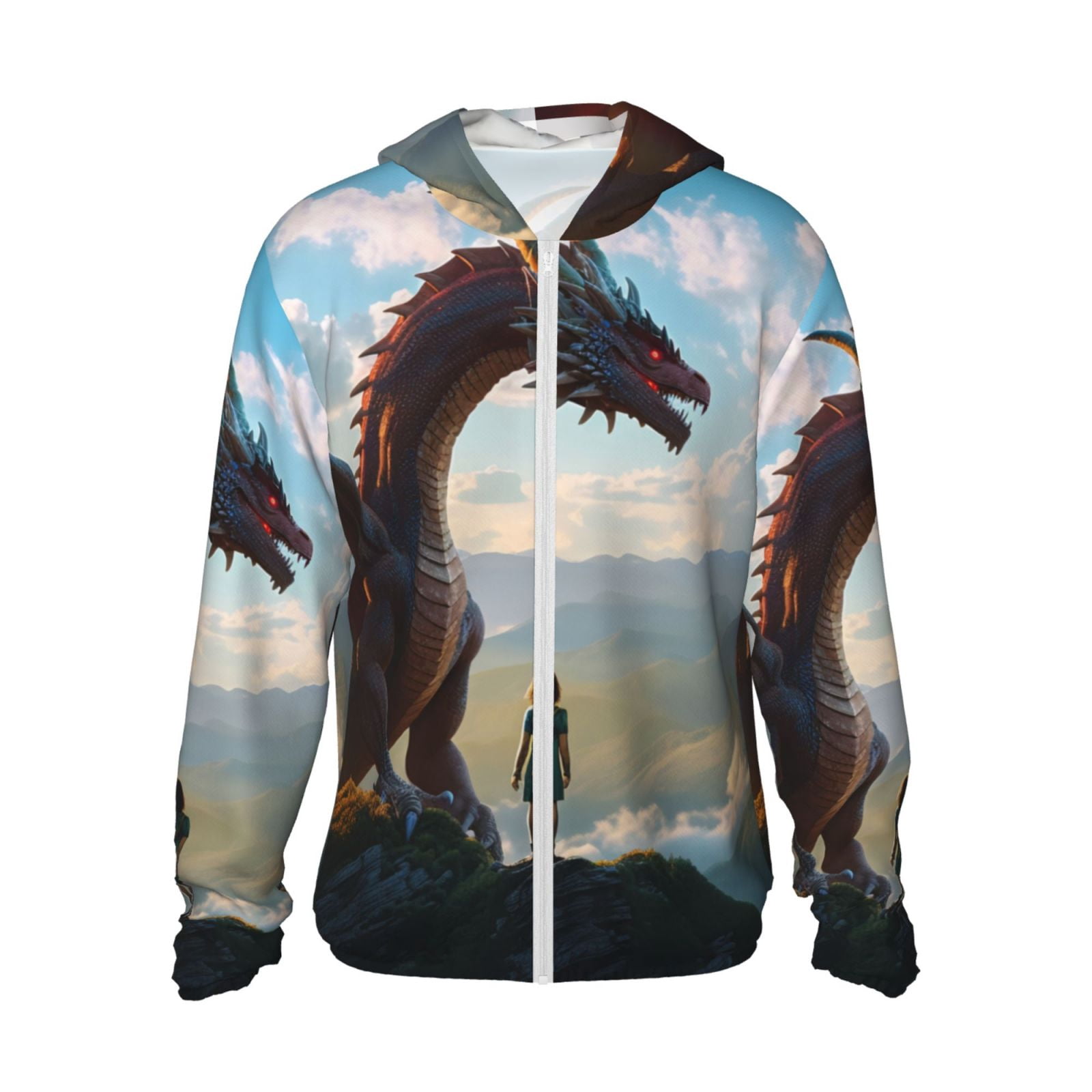 Fotbe Clear Sky Mountain Red Dragon Men's Women's UPF 50+ Sun ...