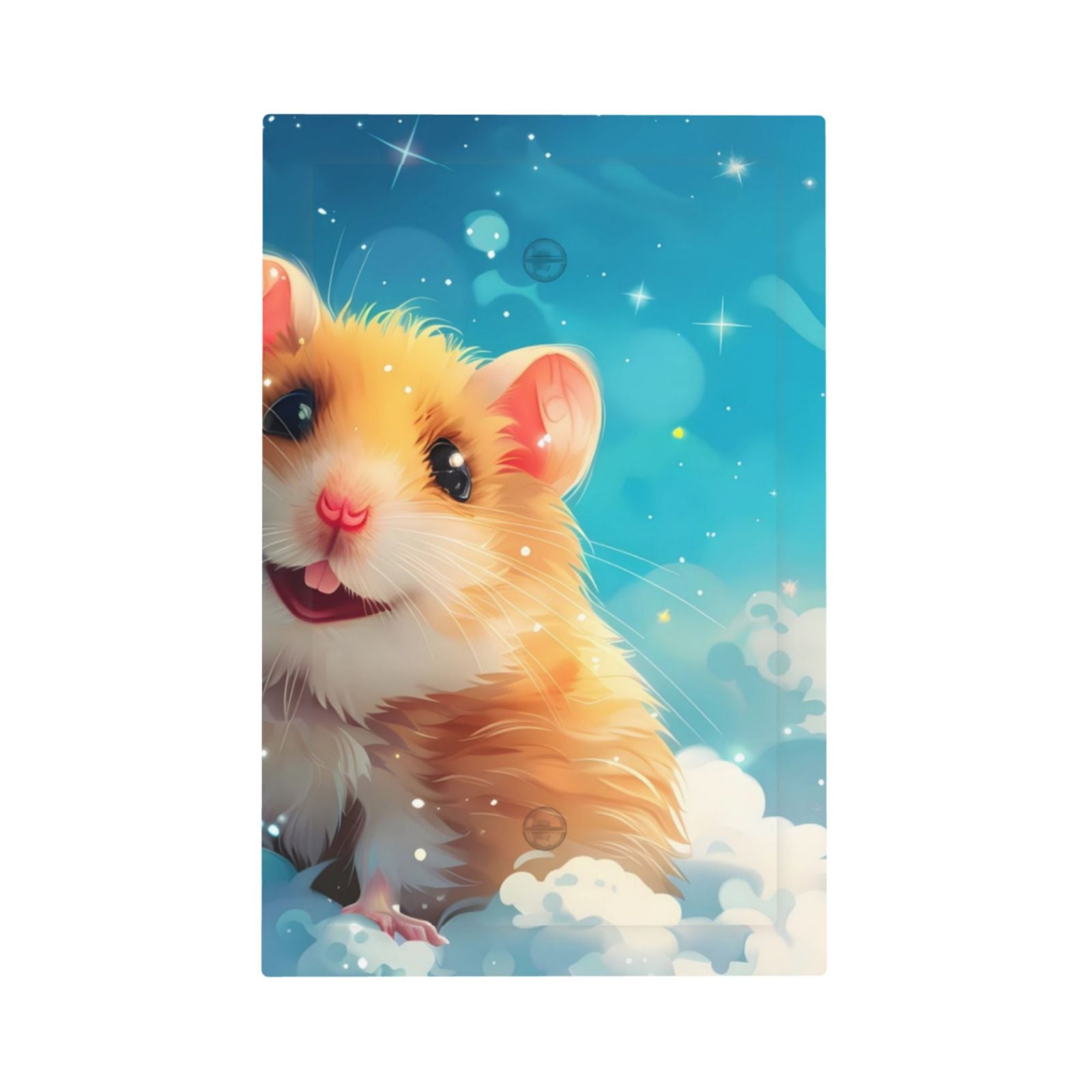 Fotbe Cloud Cute Hamster Print Duplex Receptacle Wall Plate, 1-Gang 5.0 ...