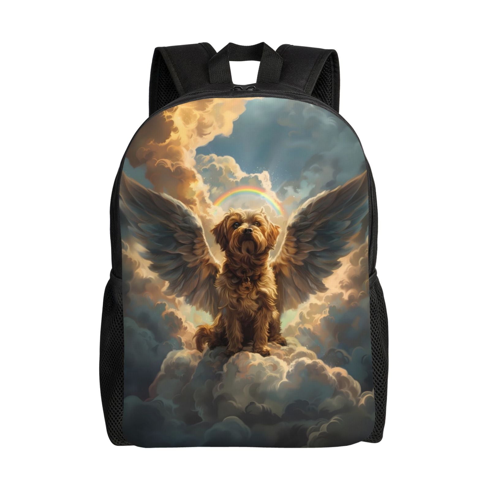 Fotbe Cloud Rainbow Winged Dog Travel Laptop Backpack, Business Slim ...
