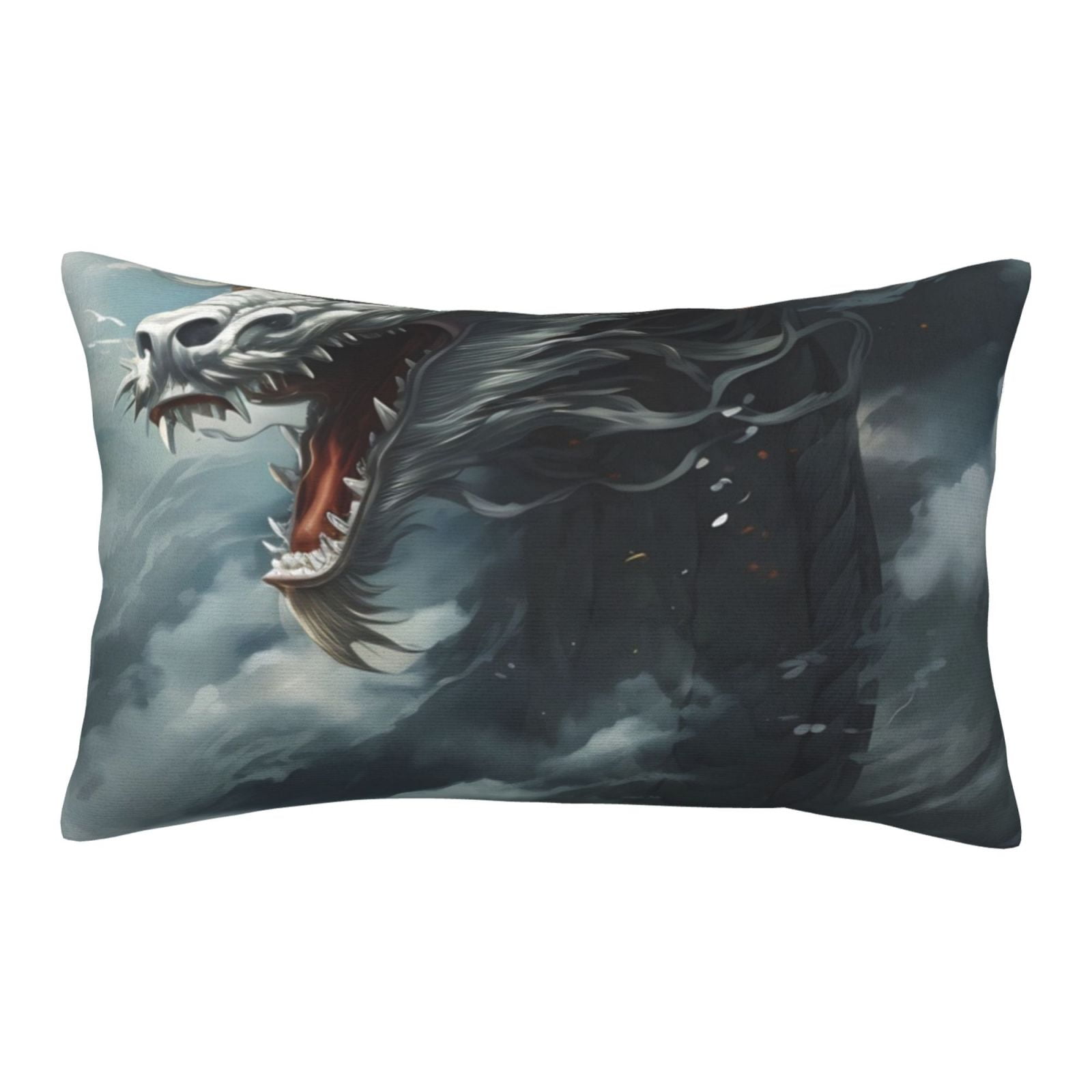 Fotbe Cloud White Dragon Pillow Cases - Envelope Closure - Luxury ...