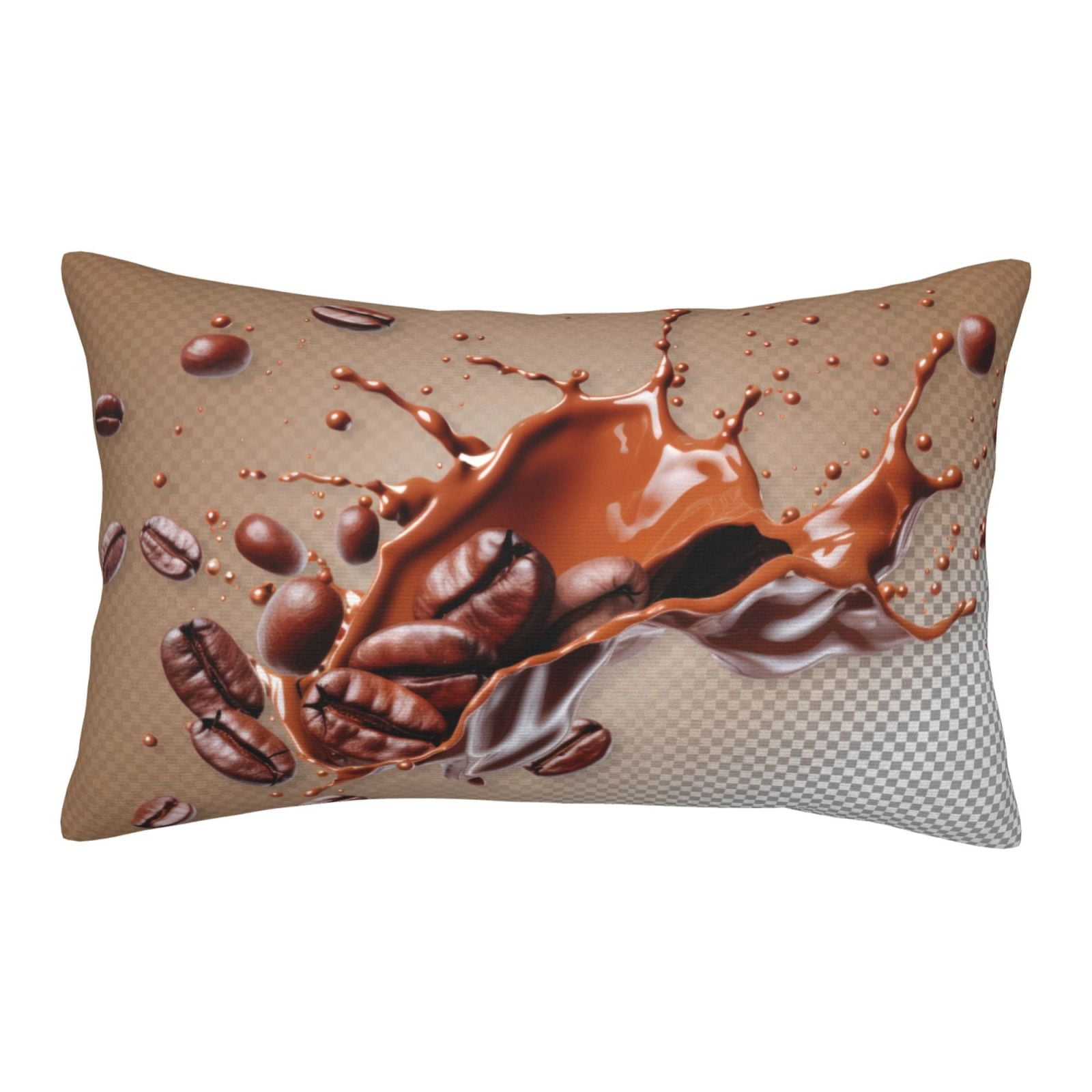 Fotbe Coffee Beans Chocolate Splash Pillow Cases - Envelope Closure ...