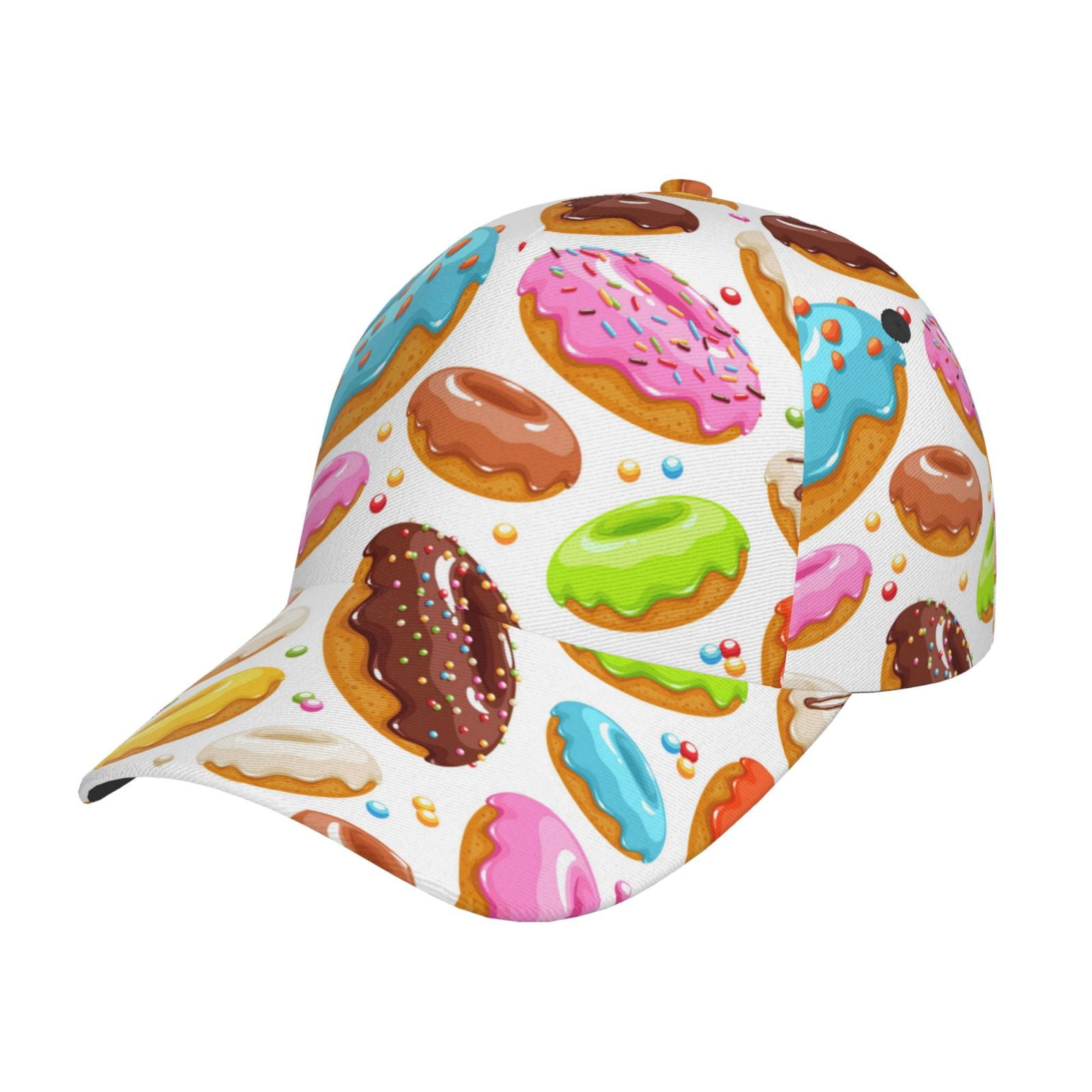 Fotbe Color Donut Baseball Cap, Color Donut Print Dad Hat,Outdoor Hat ...