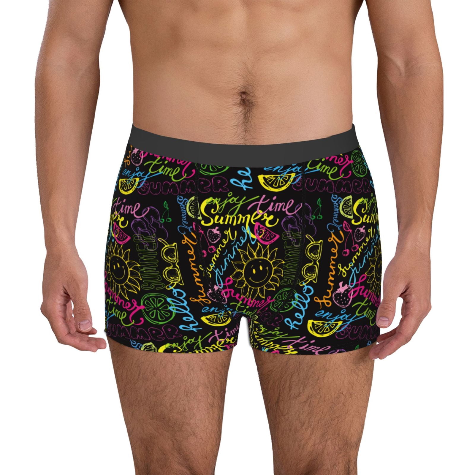 Fotbe Color Summer Men’s Total Support Pouch Boxer Briefs, X-Temp ...