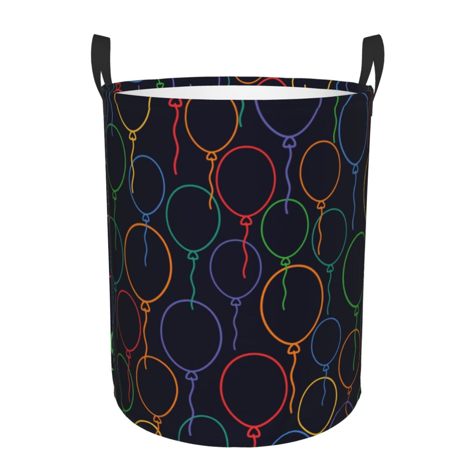 Fotbe Colorful Balloons Laundry Basket with Handles, Waterproof Large ...