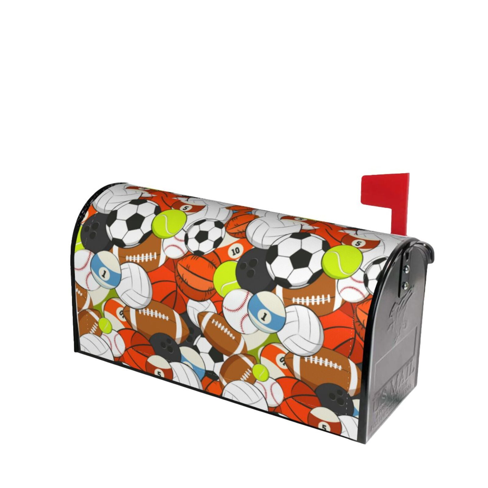 Fotbe Colorful Balls Mailbox Covers Post Letter Box Cover Garden Decor ...