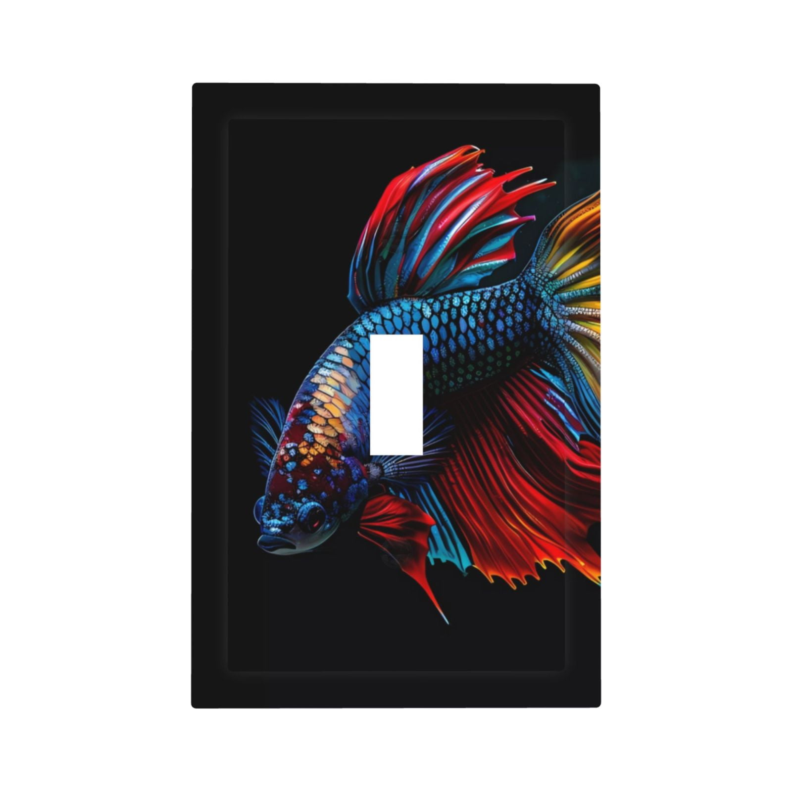 Fotbe Colorful Betta Fish Print Duplex Receptacle Wall Plate, 1-Gang 5. ...