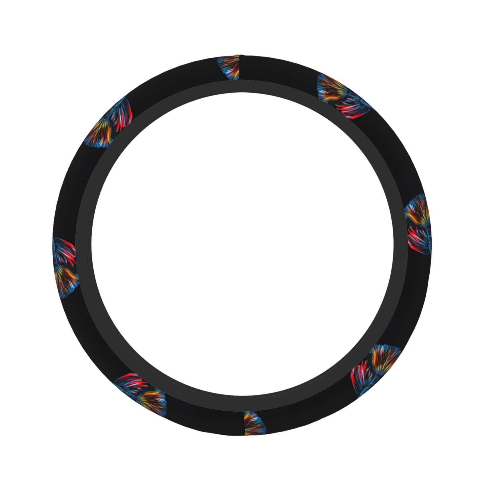 Fotbe Colorful Betta Fish for Steering Wheel Cover Universal 15 in Car ...