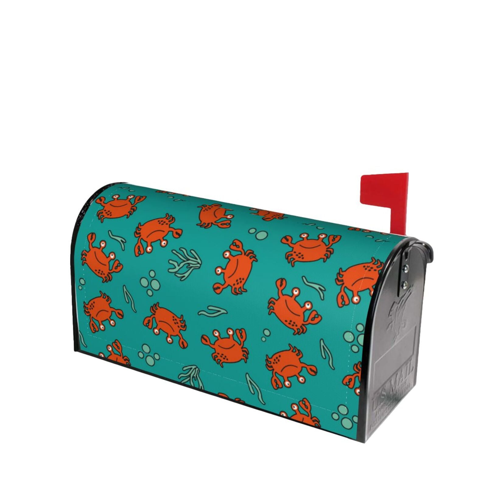 Fotbe Colorful Crab Mailbox Covers Post Letter Box Cover Garden Decor ...