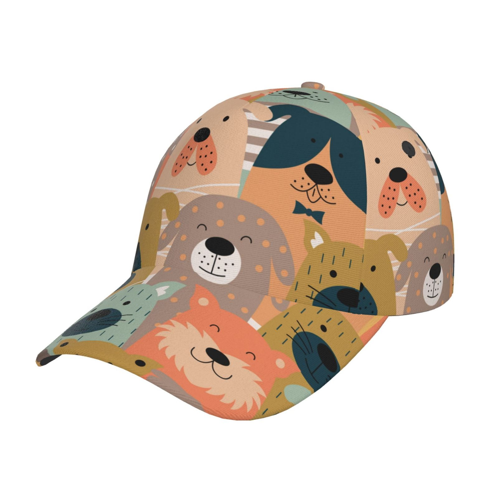 Fotbe Colorful Dogs Baseball Cap, Colorful Dogs Print Dad Hat,Outdoor ...