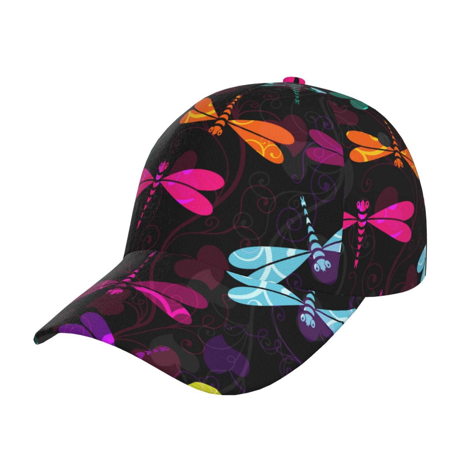 Fotbe Colorful Dragonflies Baseball Cap, Colorful Dragonflies Print Dad ...