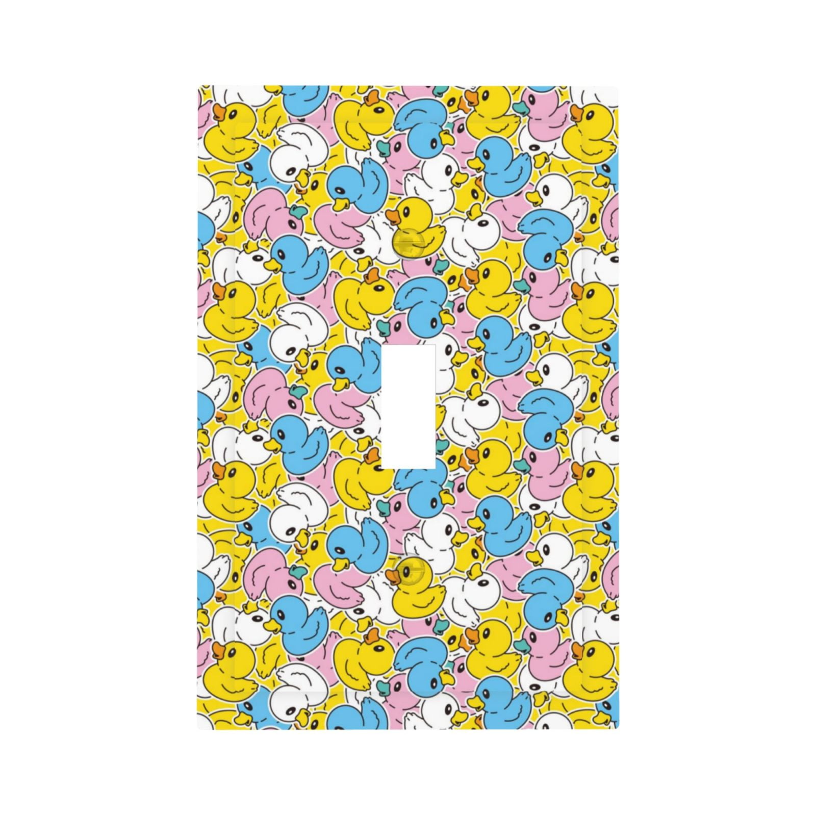 Fotbe Colorful Duck Print Duplex Receptacle Wall Plate, 1-Gang 5.0" x3 ...