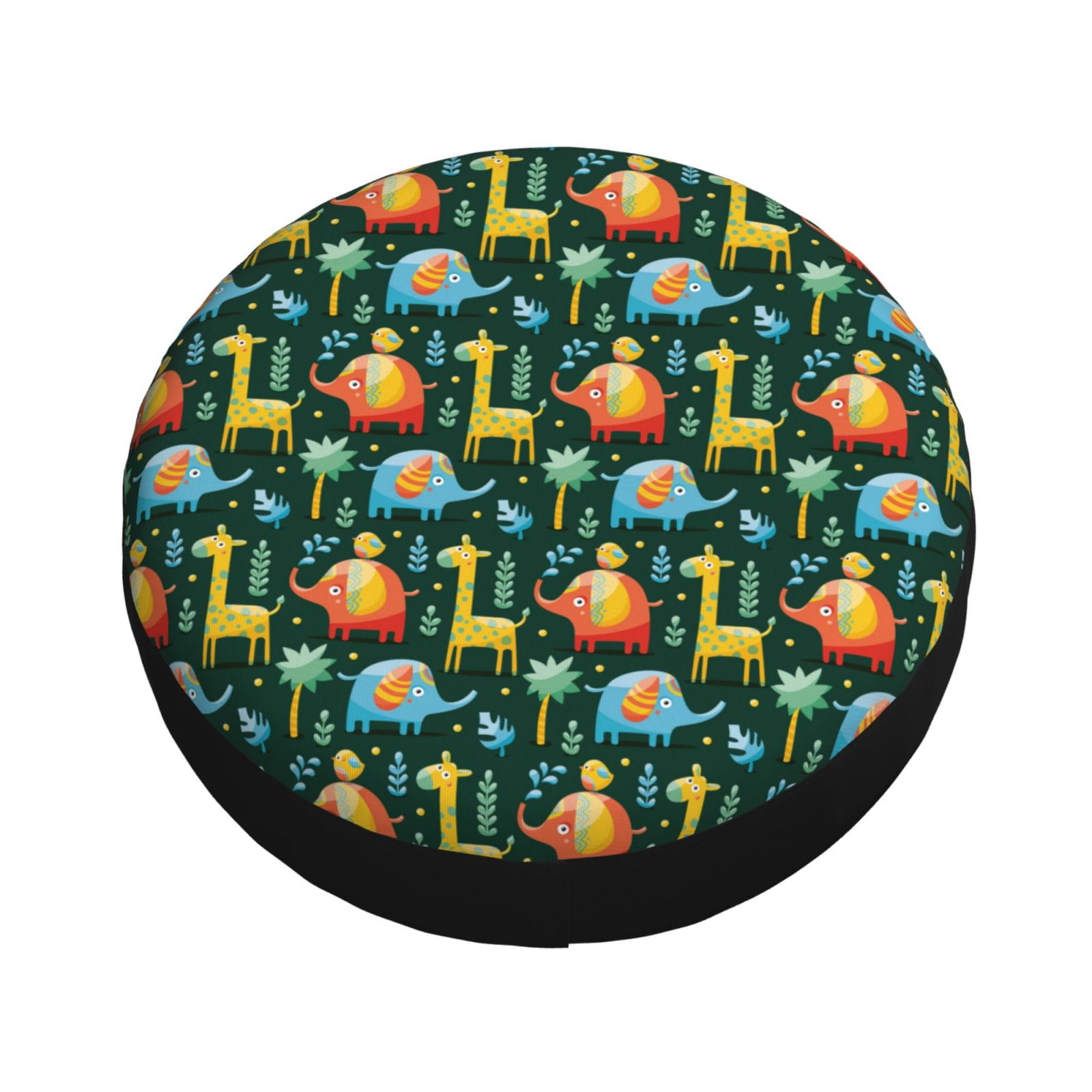 Fotbe Colorful Elephants Spare Tire Cover Thickening Universal Fit for ...