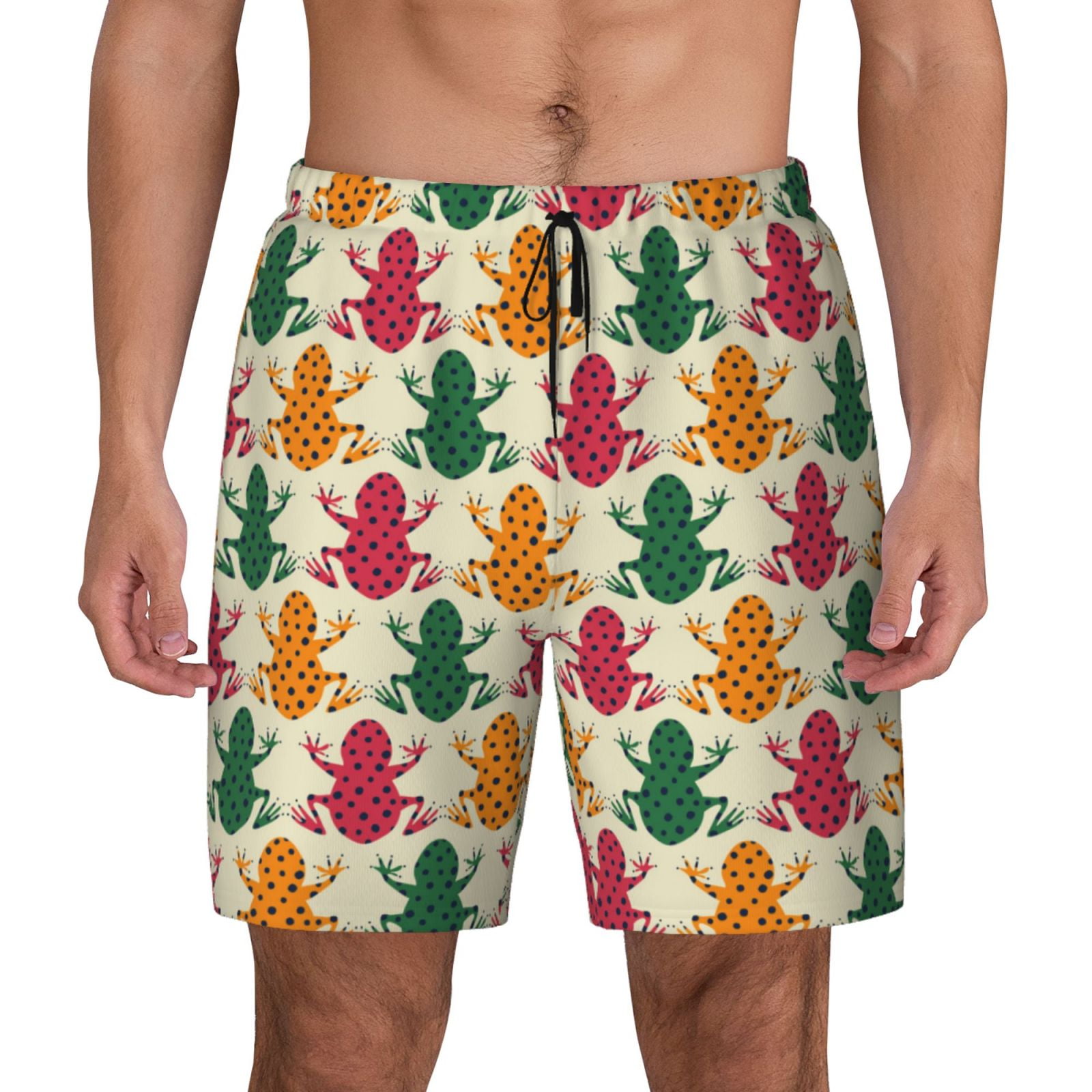 Fotbe Colorful Frogs Men’s Swim Trunks Quick Dry Swim Shorts Board ...