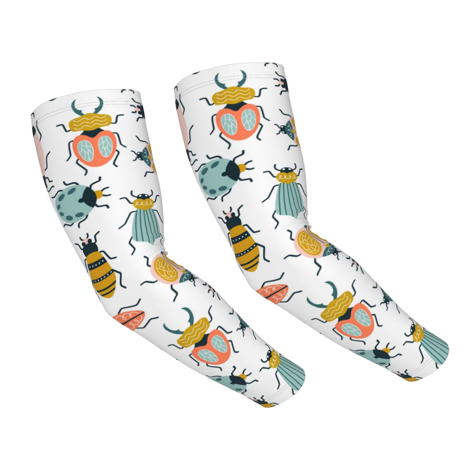 Fotbe Colorful Insects UV Sun Protection Arm Sleeves - Tattoo Cover Up ...