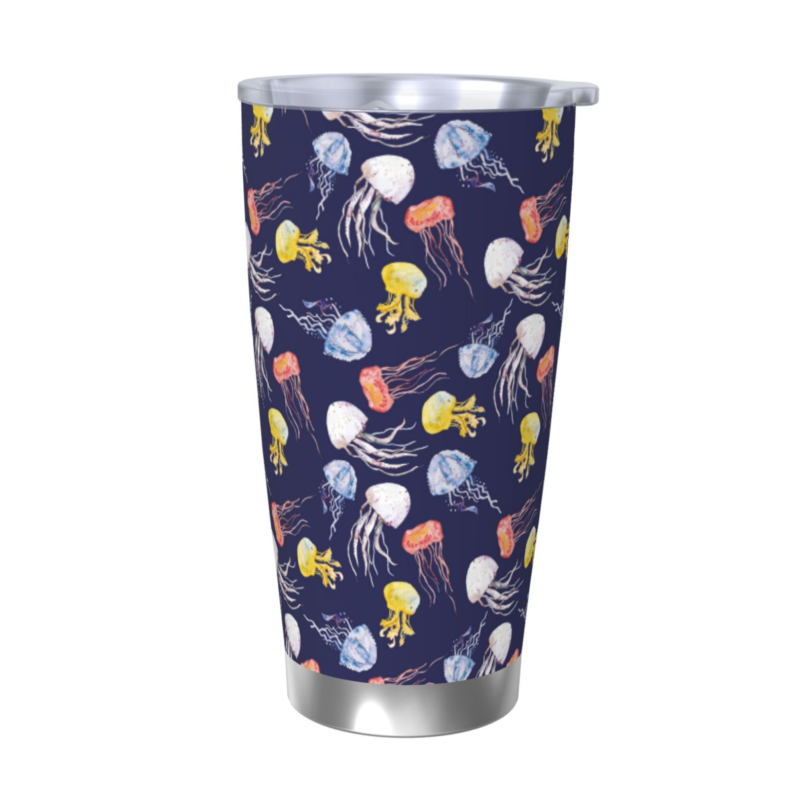 Fotbe Colorful Jellyfish Pattern 20 oz Tumbler Stainless Steel Vacuum ...