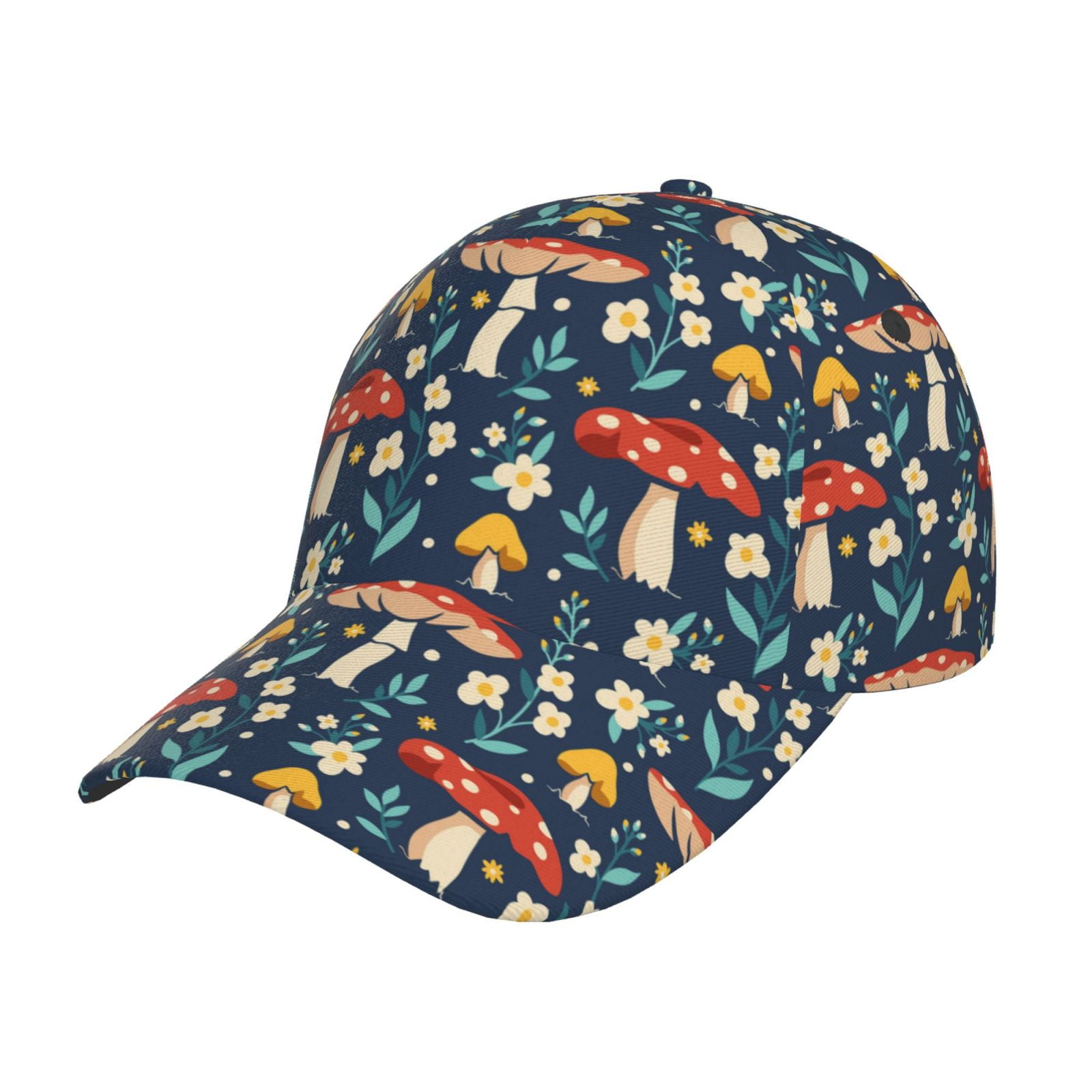 Fotbe Colorful Mushrooms Baseball Cap, Colorful Mushrooms Print Dad Hat ...