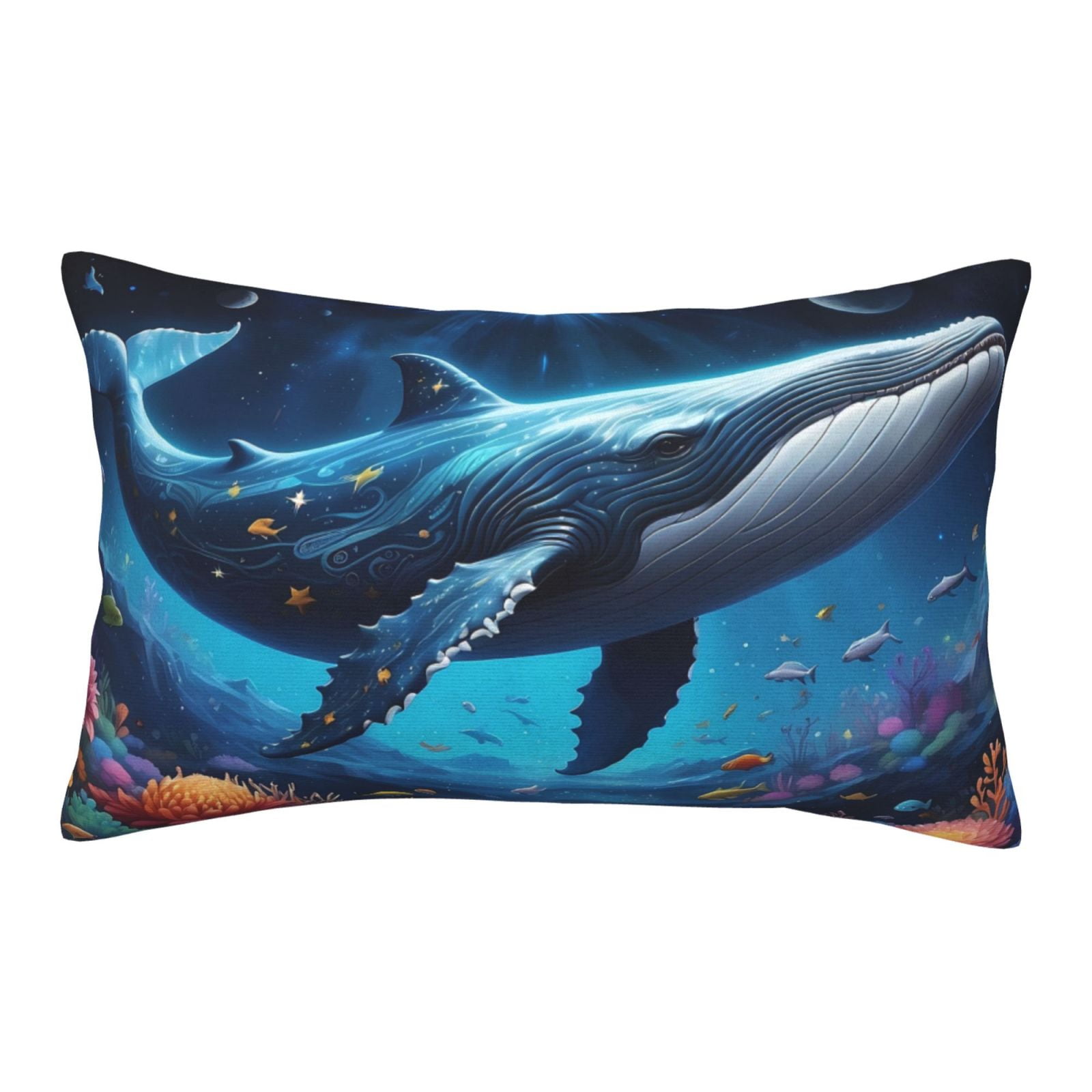 Fotbe Colorful Ocean Whale Pillow Cases - Envelope Closure - Luxury ...