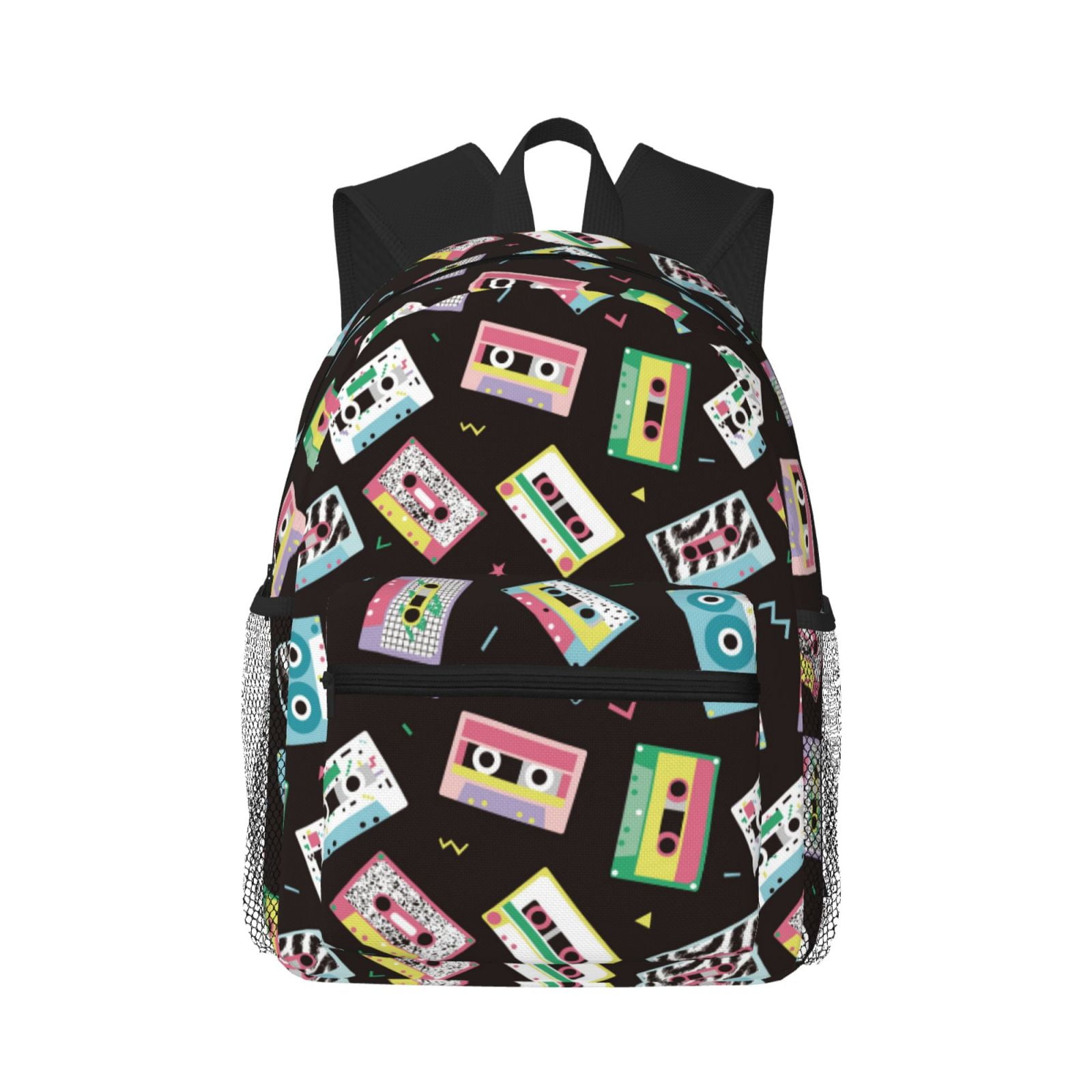 Fotbe Colorful Retro Tape Lightweight Casual Laptop Backpack for Men ...