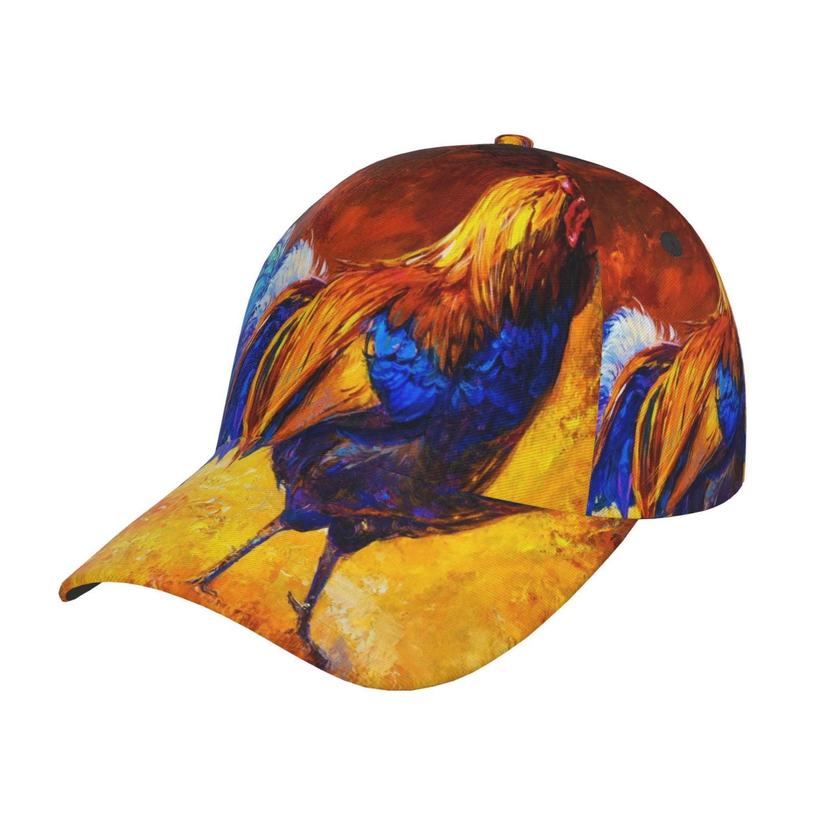 Fotbe Colorful Rooster Baseball Cap, Colorful Rooster Print Dad Hat ...