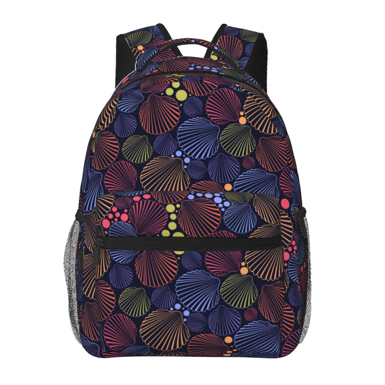 Fotbe Colorful Shells Pattern Casual Backpack for School, Travel, and ...