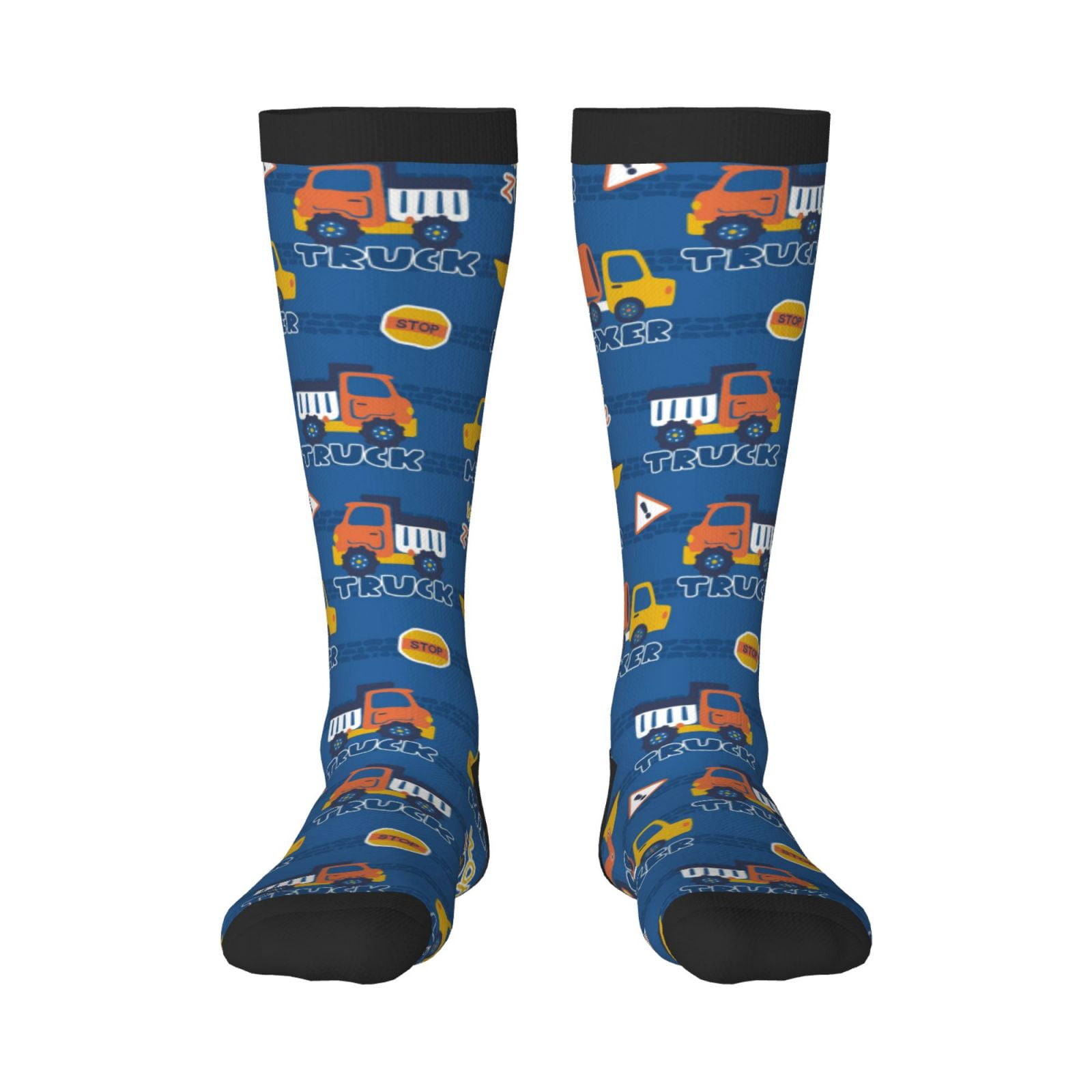 Fotbe Construction Vehicles print Women's Men's Novelty Crew Socks ...