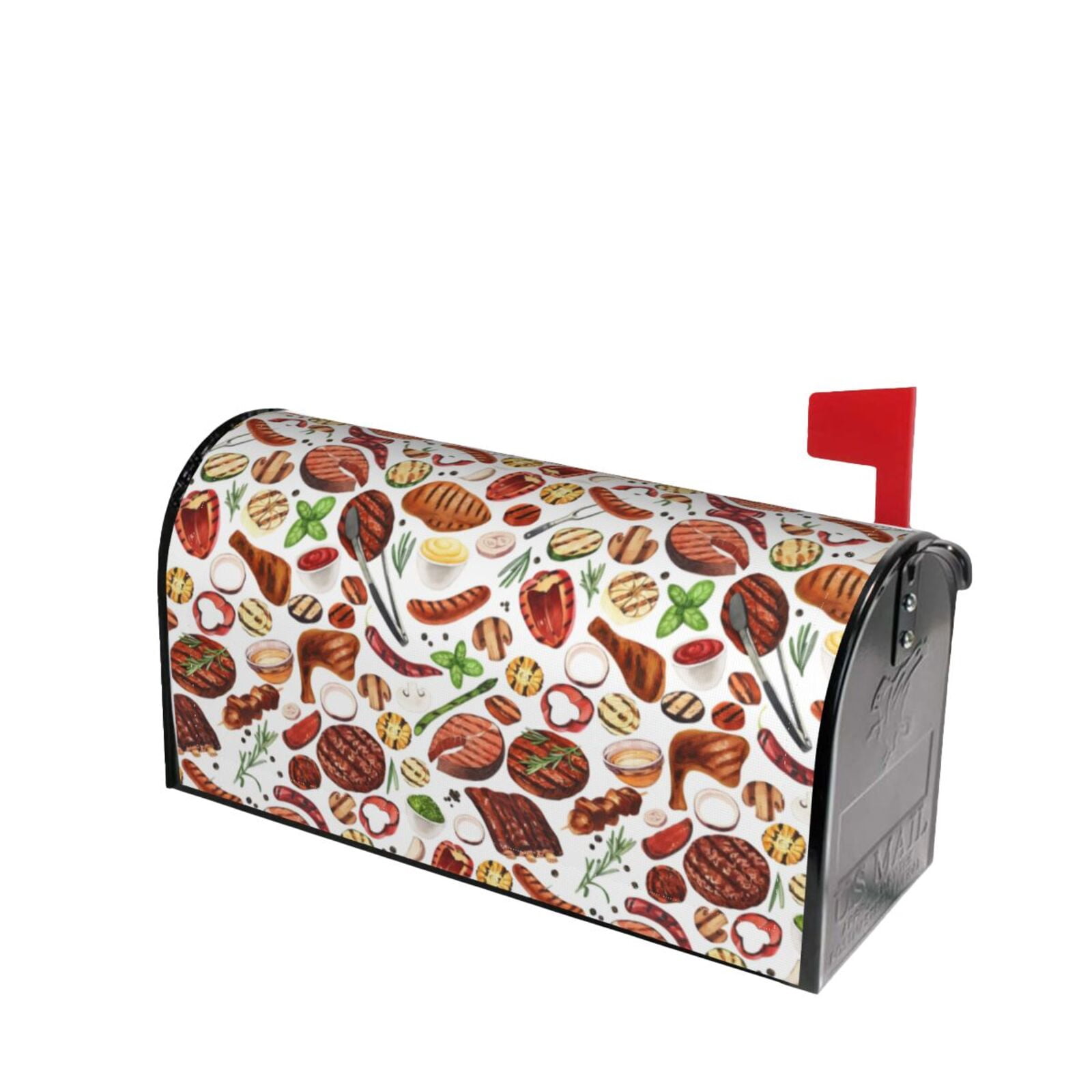 Fotbe Cooking Bbq Mailbox Covers Post Letter Box Cover Garden Decor ...