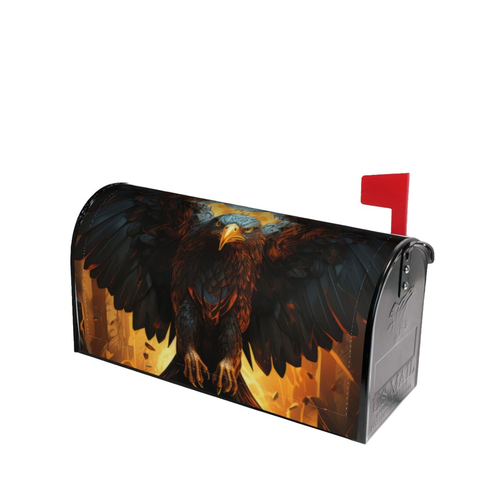 Fotbe Cool Black Eagle Mailbox Covers Post Letter Box Cover Garden ...