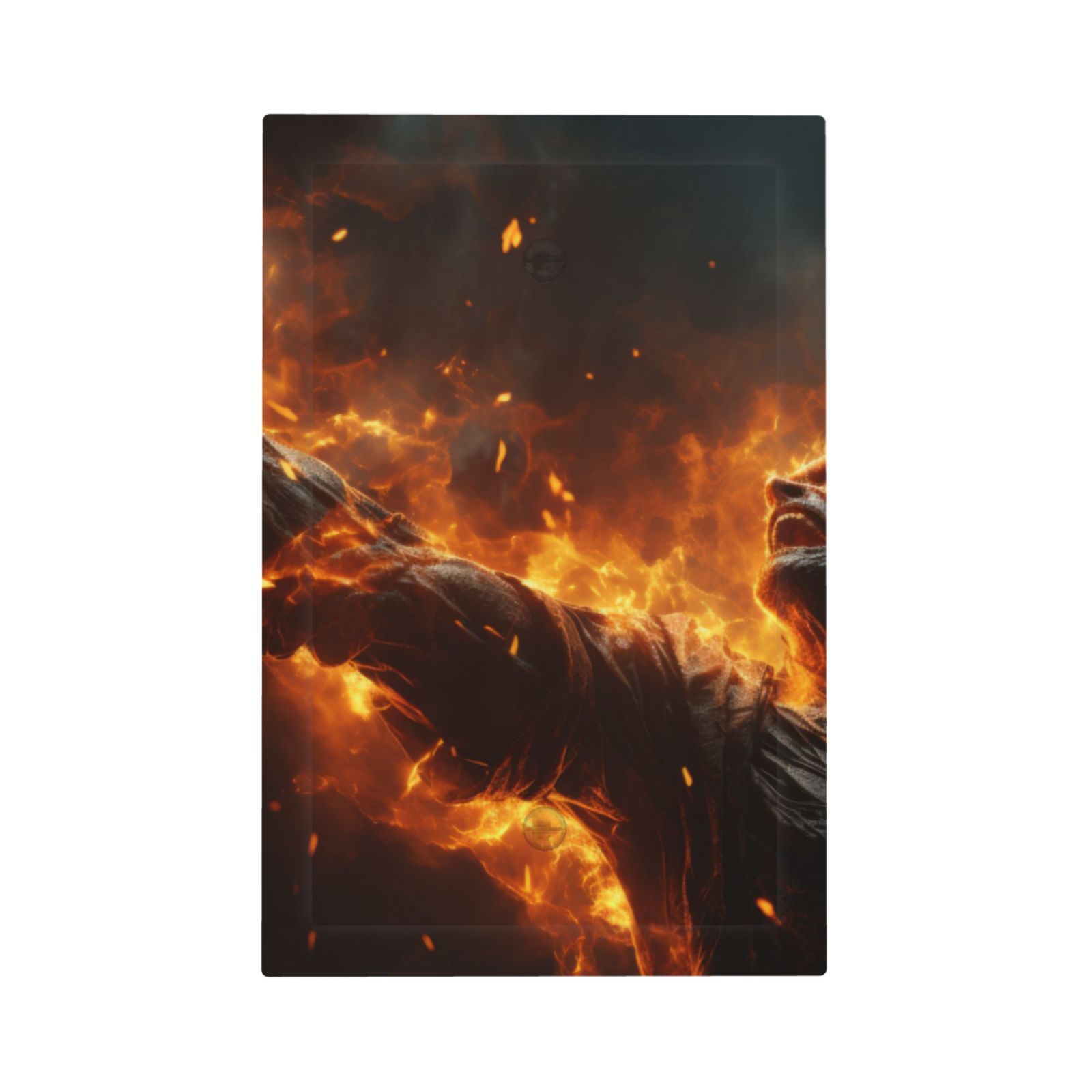 Fotbe Cool Fire Man Print Duplex Receptacle Wall Plate, 1-Gang 5.0" x3 ...