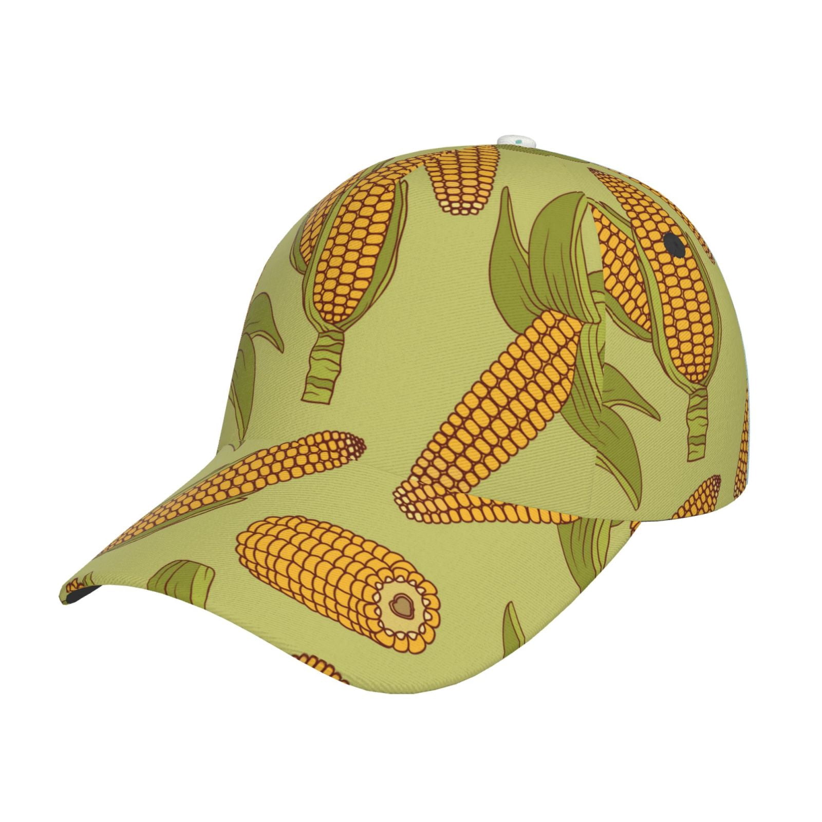 Fotbe Corn Baseball Cap, Corn Print Dad Hat,Outdoor Hat,Adjustable ...
