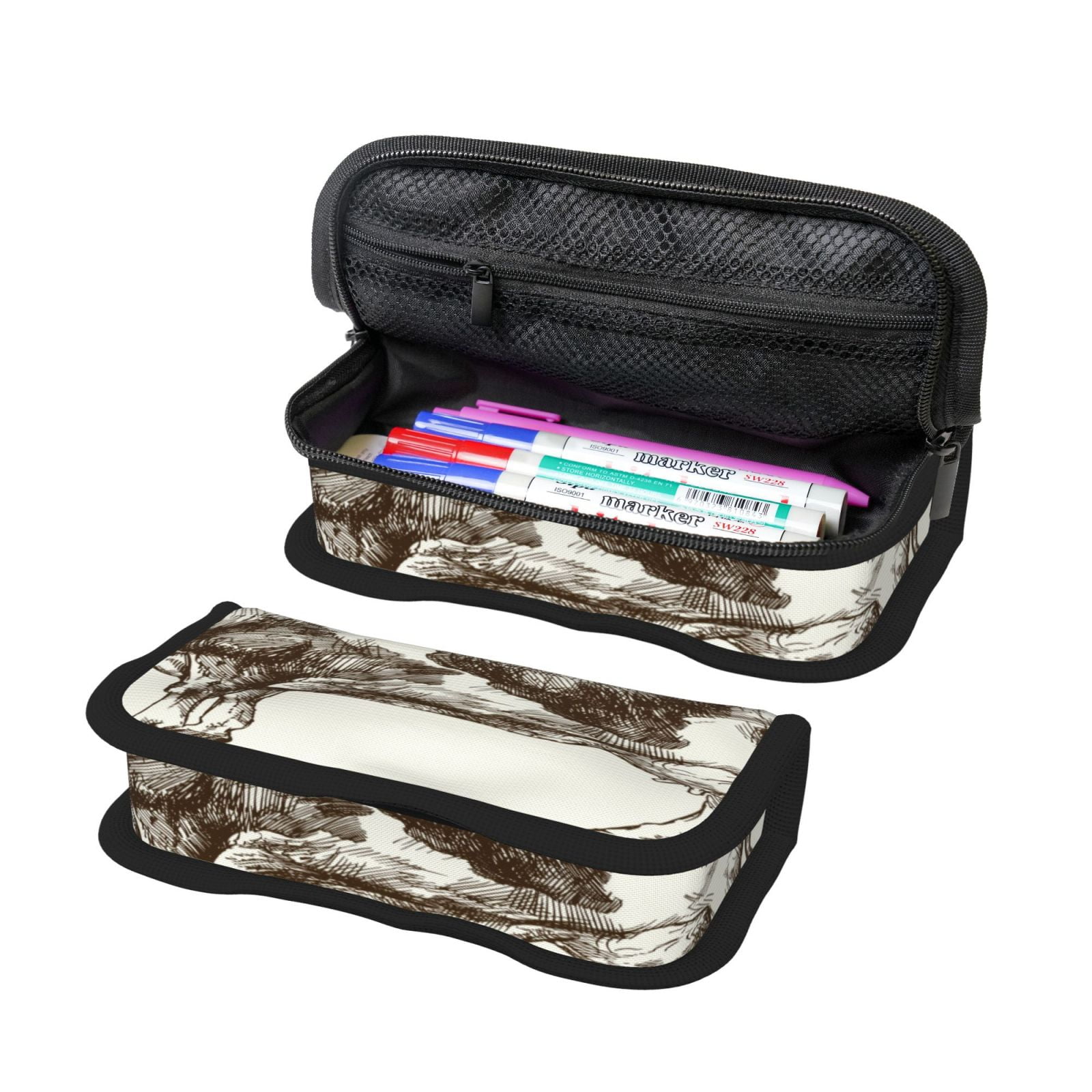 Fotbe Cow 1 Pattern Pencil Case,Canvas Pen Case, Multi- Slot Pencil ...