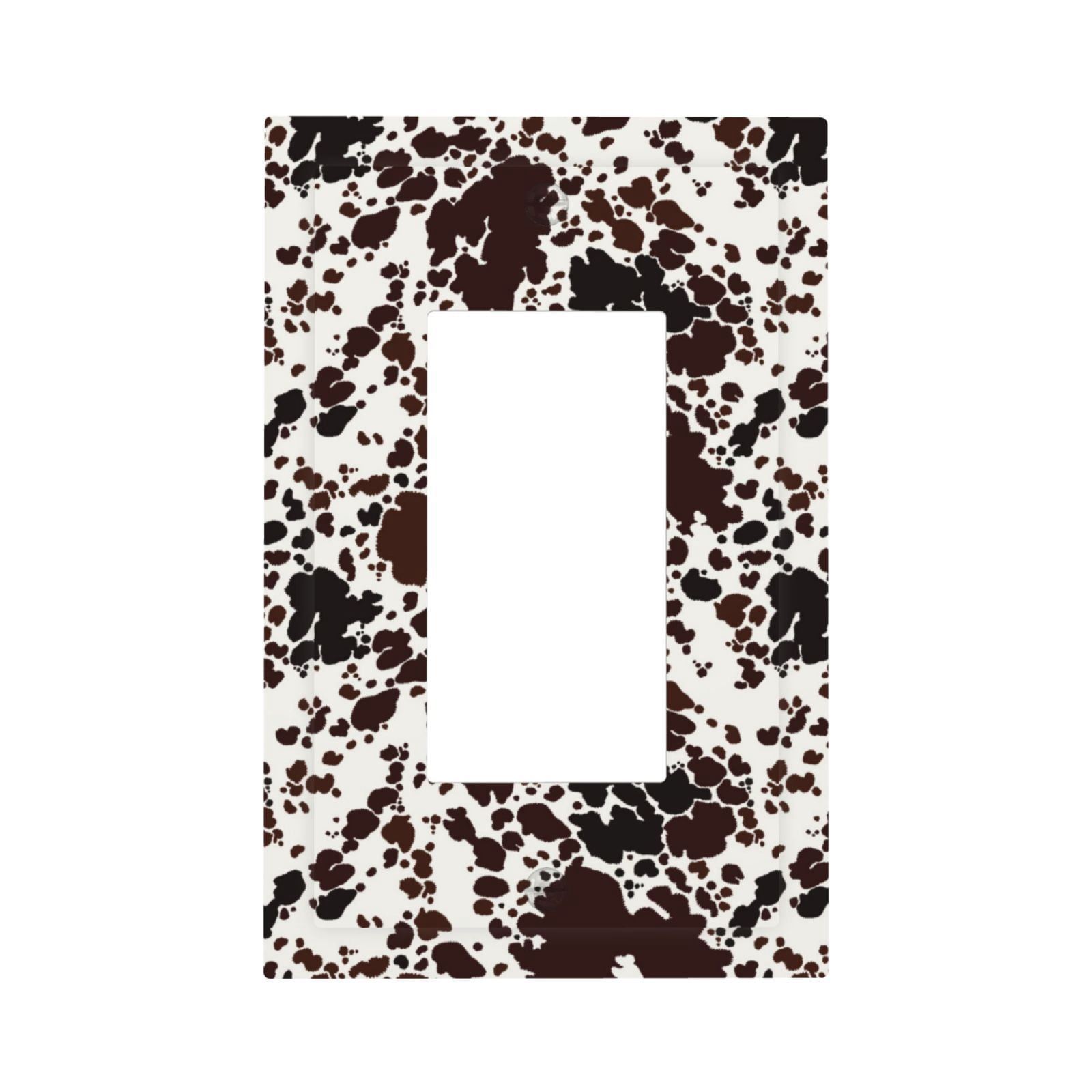 Fotbe Cow Skin Print Duplex Receptacle Wall Plate, 1-Gang 5.0" x3.0 ...