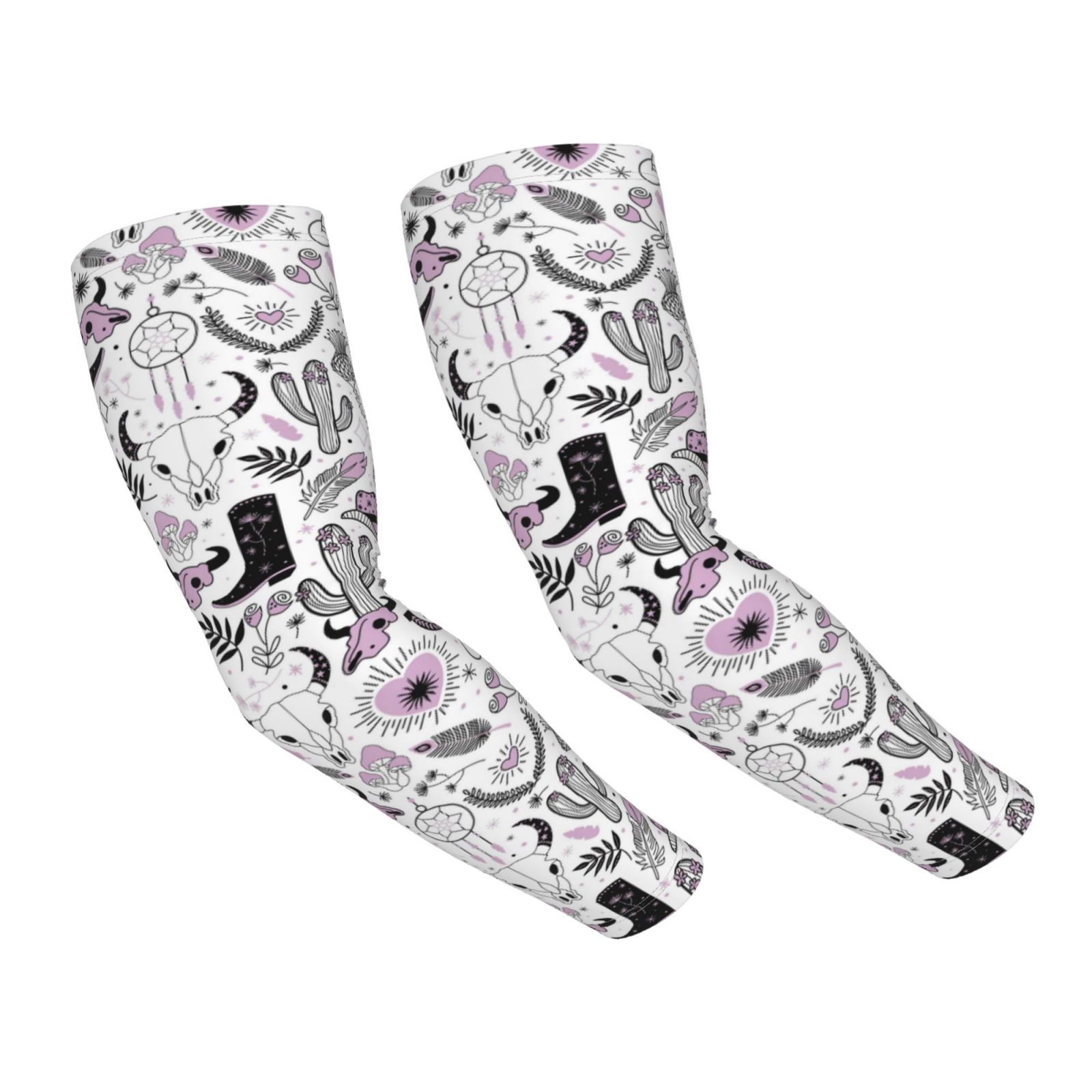 Fotbe Cowboy UV Sun Protection Arm Sleeves - Tattoo Cover Up ...