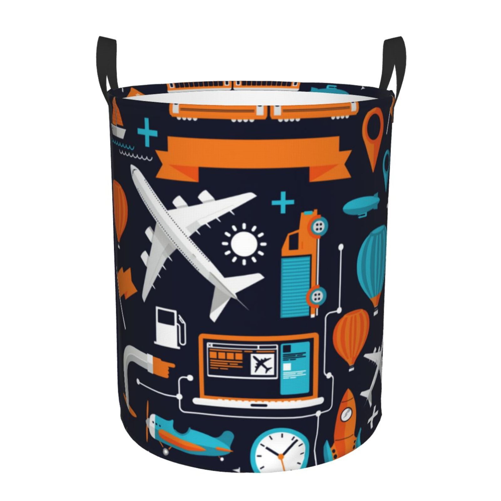 Fotbe Creative Transport Laundry Basket with Handles, Waterproof Large ...