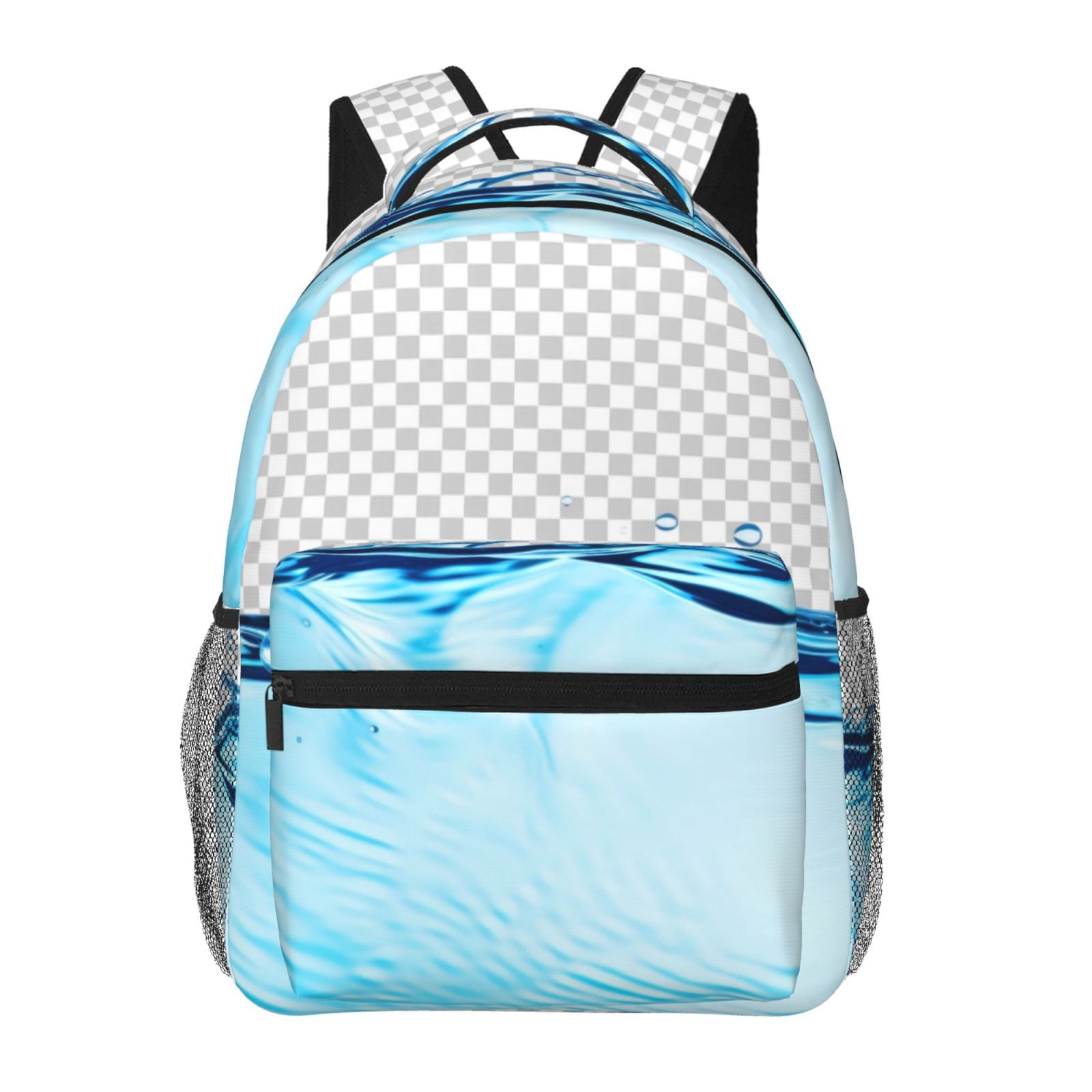 Fotbe Crystal Clear Water Splash Pattern Casual Backpack for School ...
