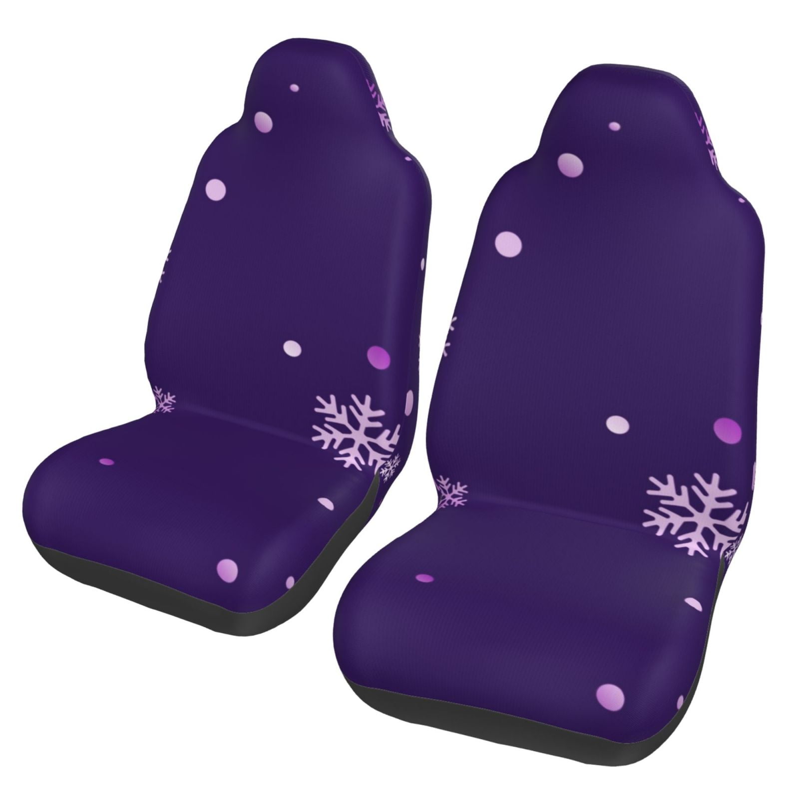 Fotbe Crystal Purple Snowflake Pattern Automotive Seat Covers for Cars ...