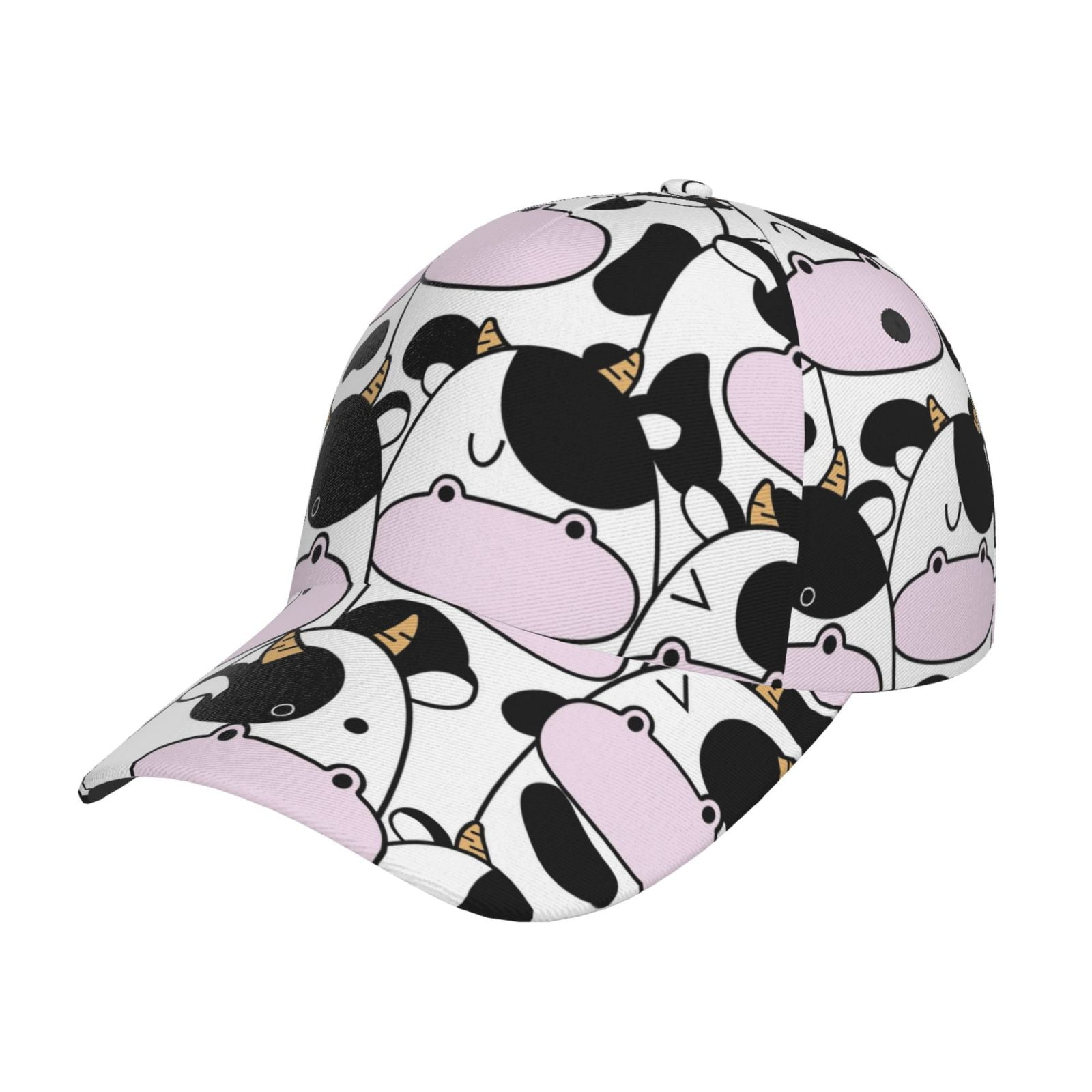 Fotbe Cute Animal With Cow Baseball Cap, Cute Animal With Cow Print Dad ...