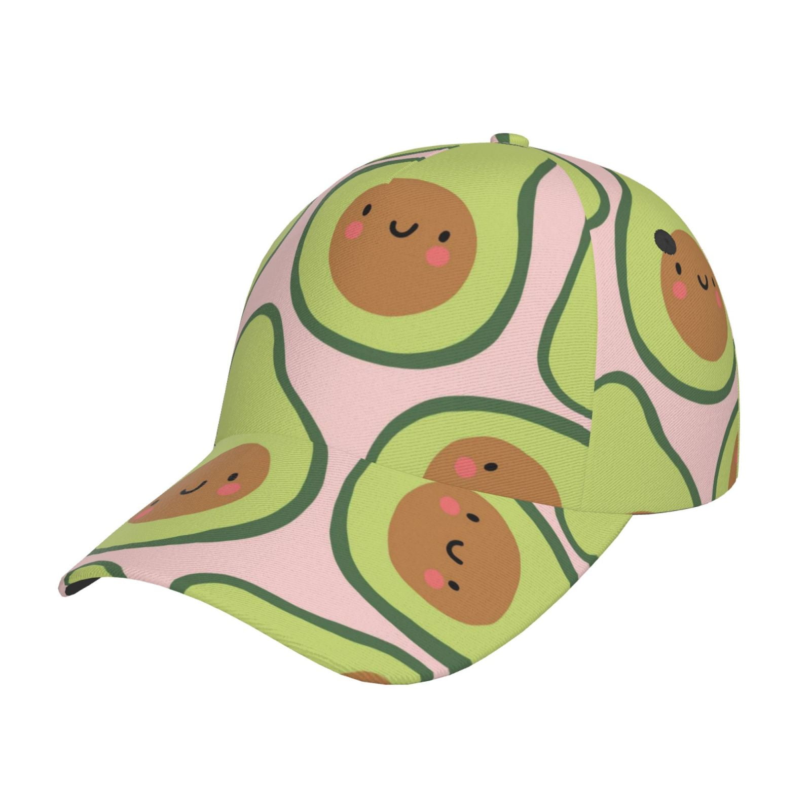Fotbe Cute Avocado Baseball Cap, Cute Avocado Print Dad Hat,Outdoor Hat ...
