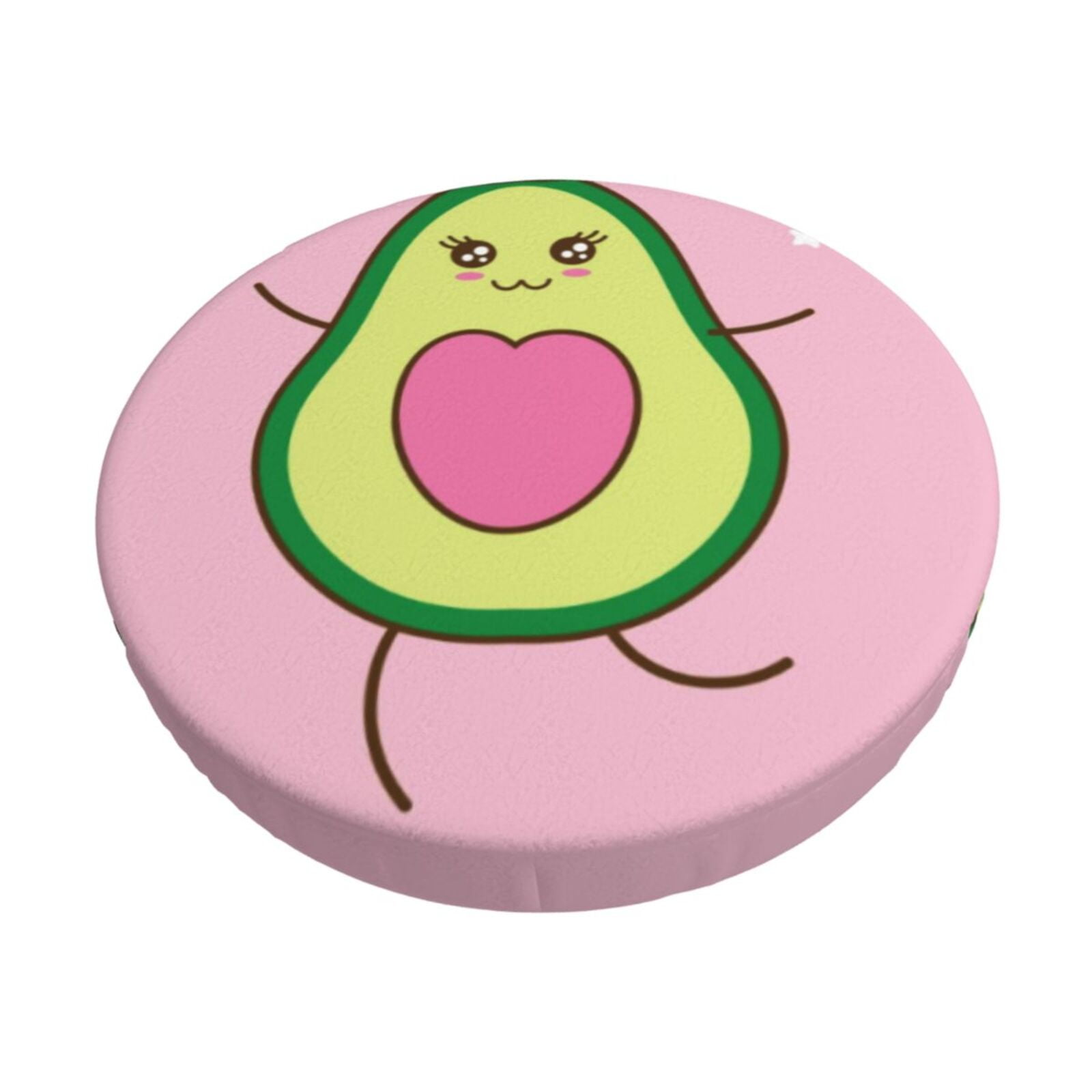 Fotbe Cute Avocado Stool Covers Round,Waterproof Round Bar Stool Covers ...