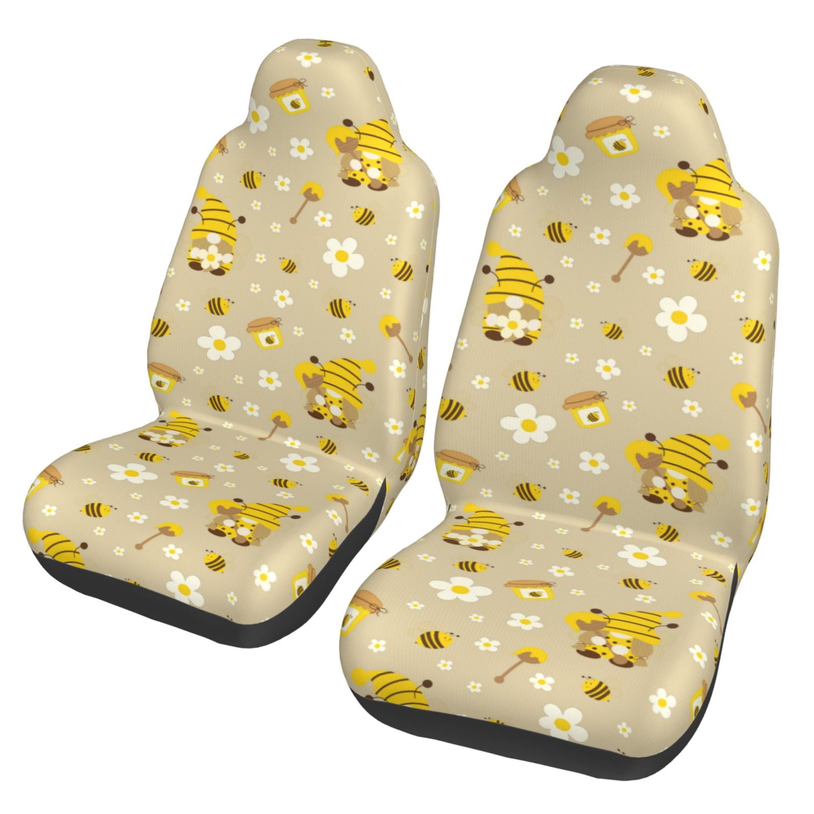Fotbe Cute Bee Gnome 2 Pattern Automotive Seat Covers for Cars Trucks ...