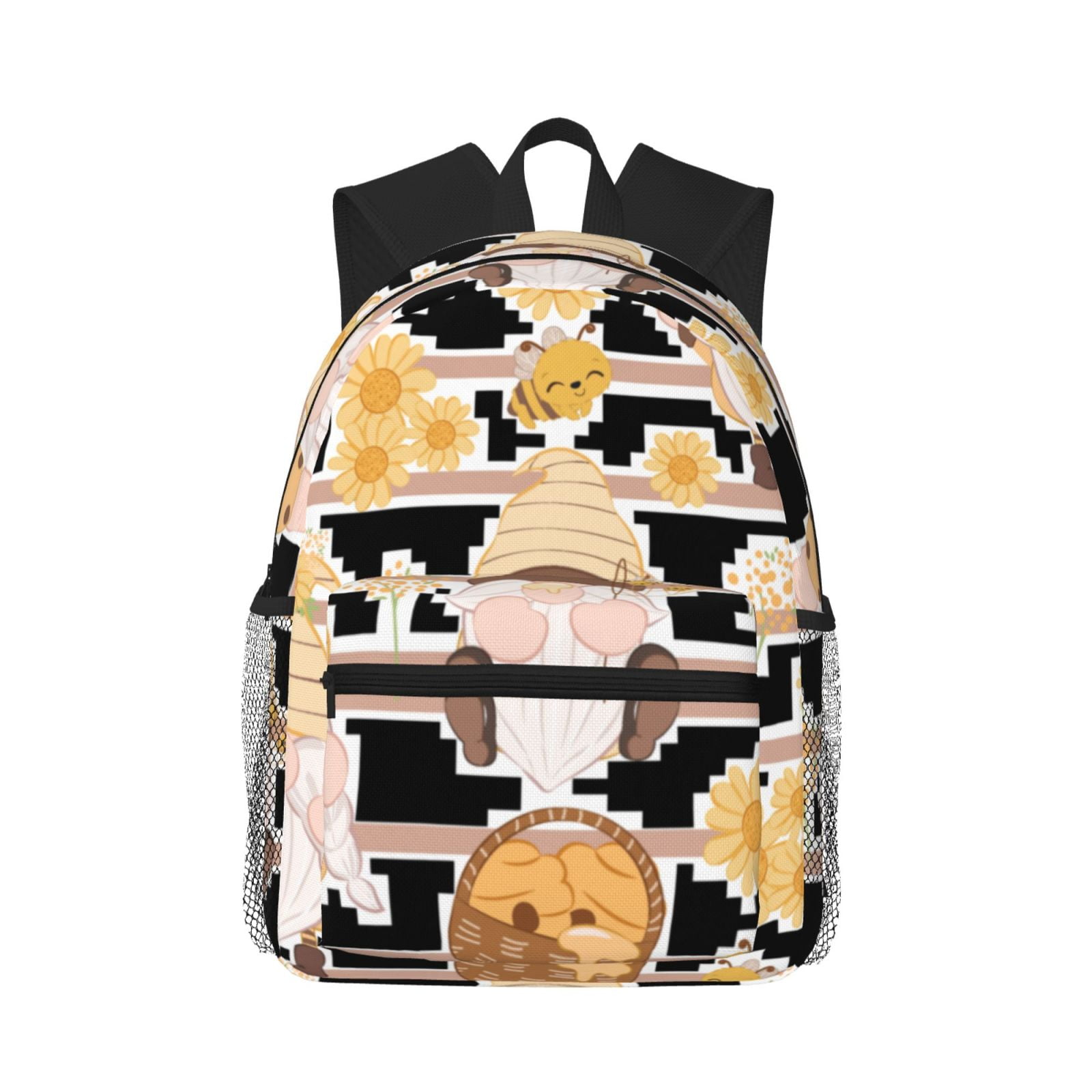 Fotbe Cute Bee Gnome Lightweight Casual Laptop Backpack for Men and ...