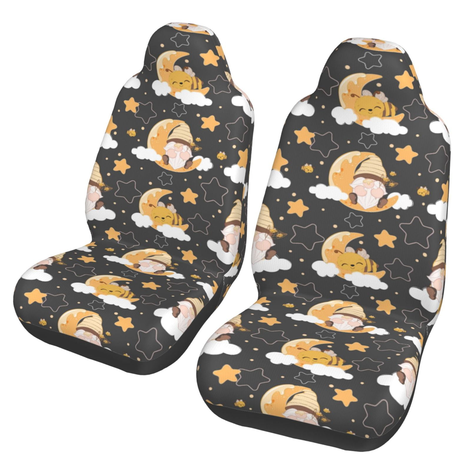 Fotbe Cute Bee Gnome Pattern Automotive Seat Covers for Cars Trucks and ...