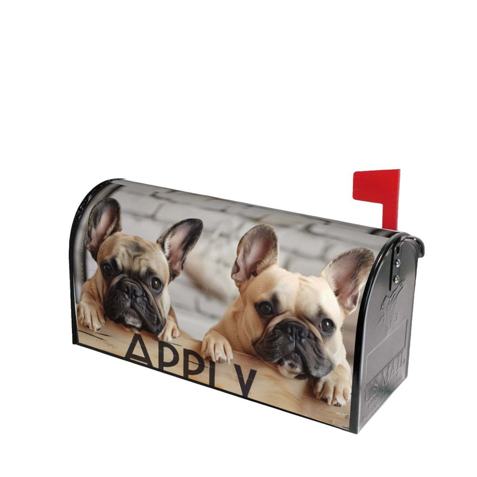 Fotbe Cute Bulldogs Apply Mailbox Covers Post Letter Box Cover Garden ...