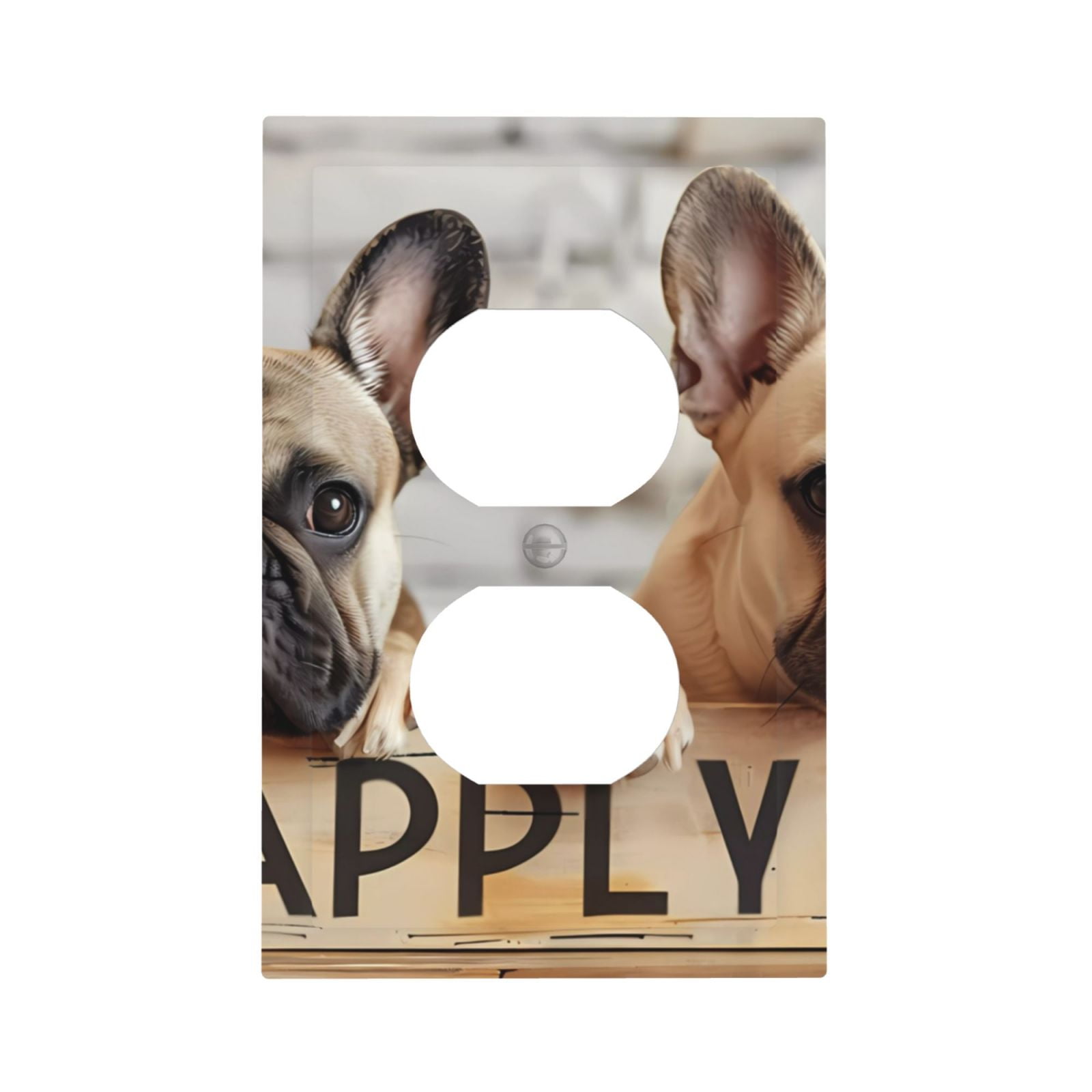 Fotbe Cute Bulldogs Apply Print Duplex Receptacle Wall Plate, 1-Gang 5. ...