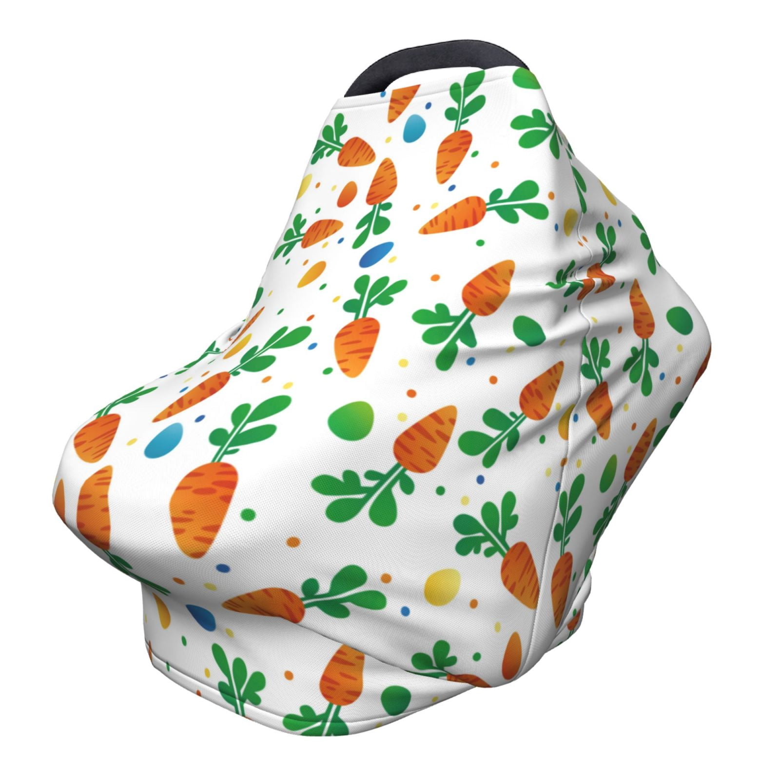 Fotbe Cute Carrot Pattern Car Seat Covers for Babies, Nursing ...
