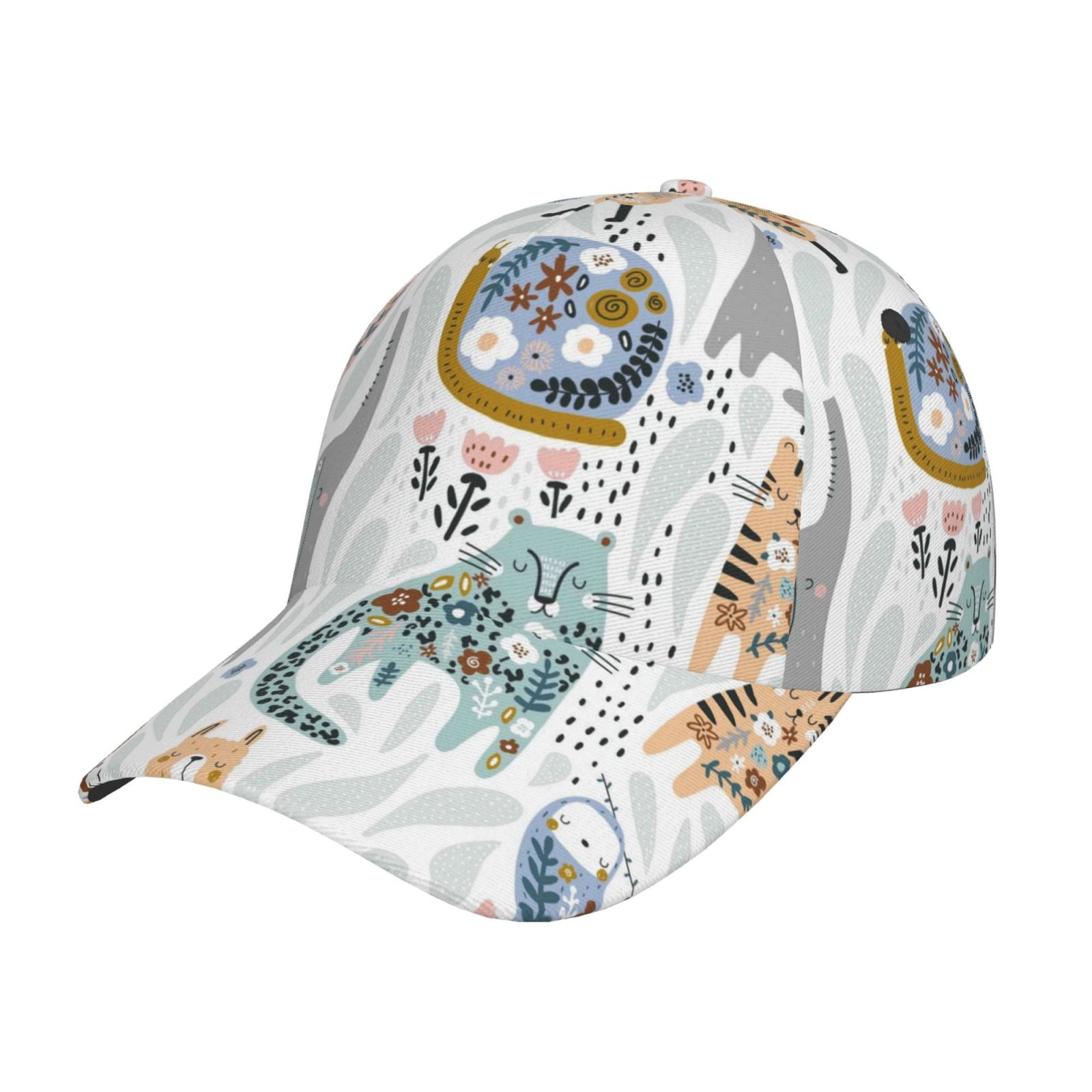 Fotbe Cute Colorful Animal Baseball Cap, Cute Colorful Animal Print Dad ...