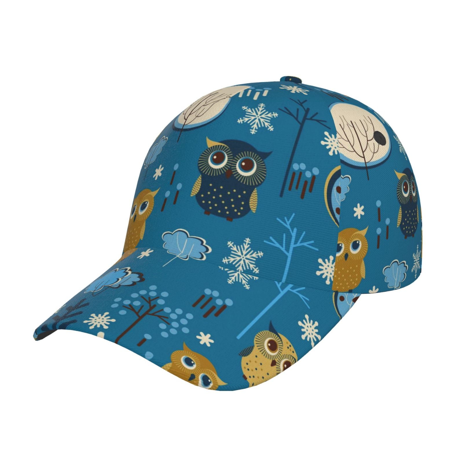 Fotbe Cute Colorful Owls And Trees Baseball Cap, Cute Colorful Owls And ...