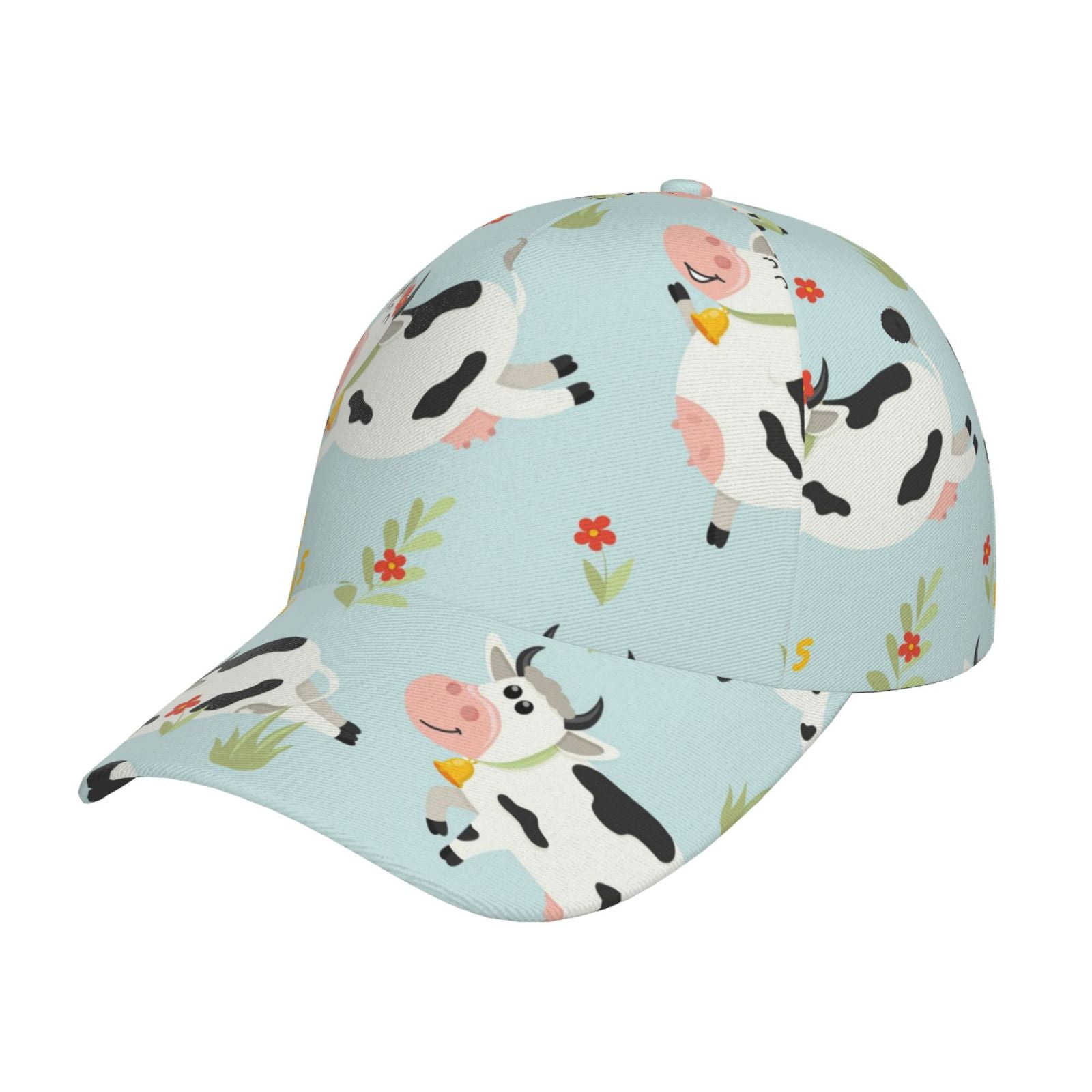 Fotbe Cute Cows Classic Baseball Cap, Adjustable Snapback Hats, Outdoor ...