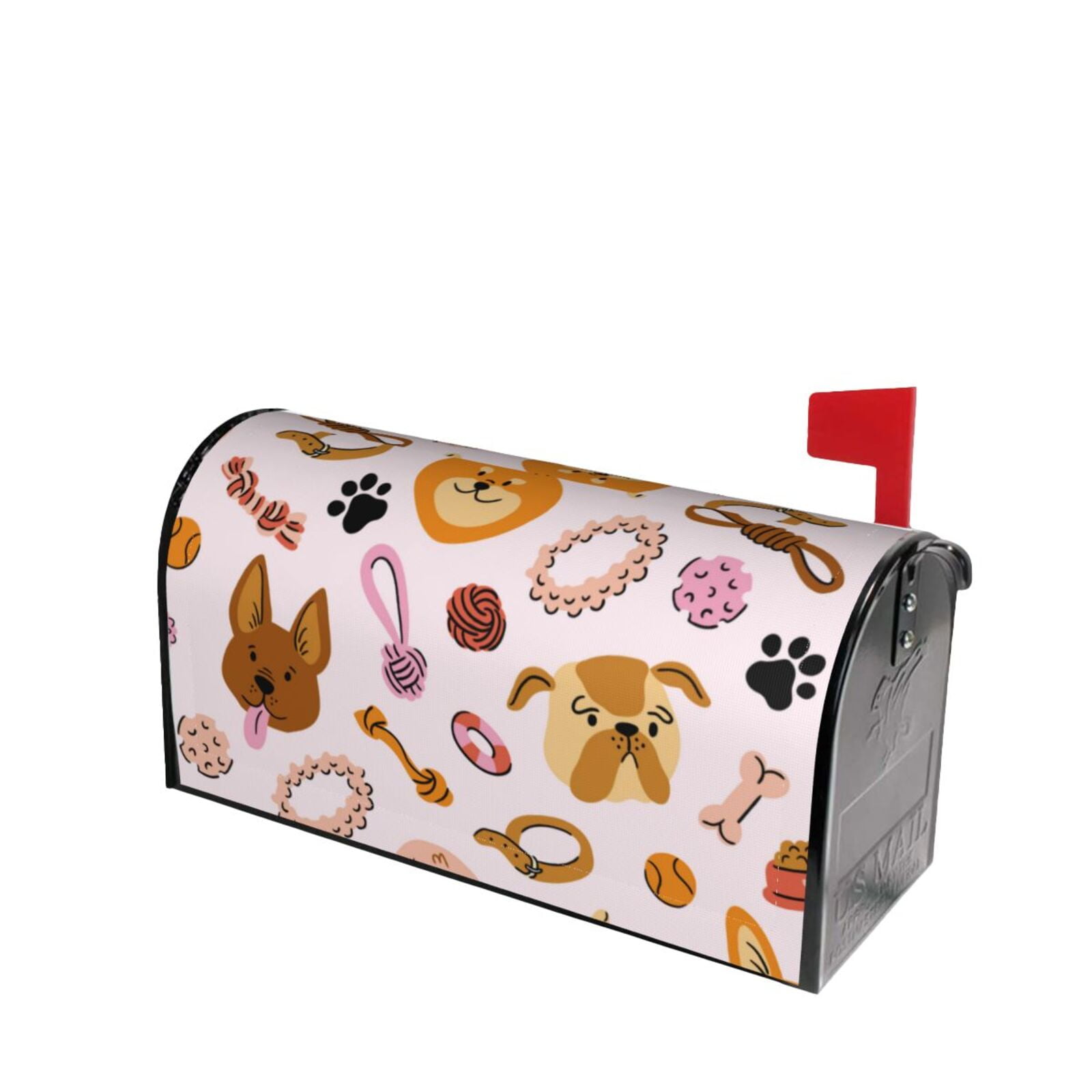 Fotbe Cute Dog Mailbox Covers Post Letter Box Cover Garden Decor ...